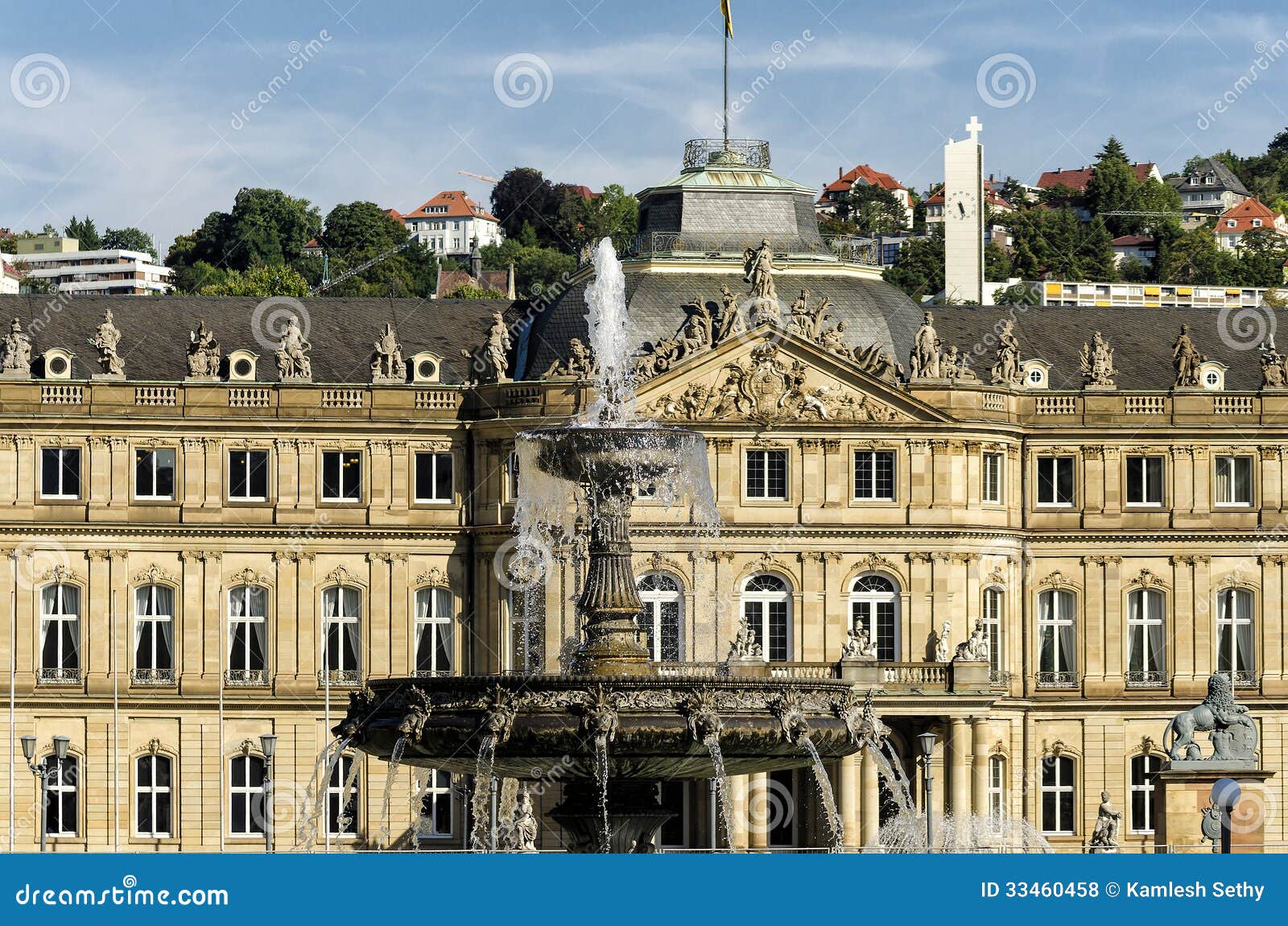 Stuttgart Castle stock photo. Image of facade, palace - 33460458