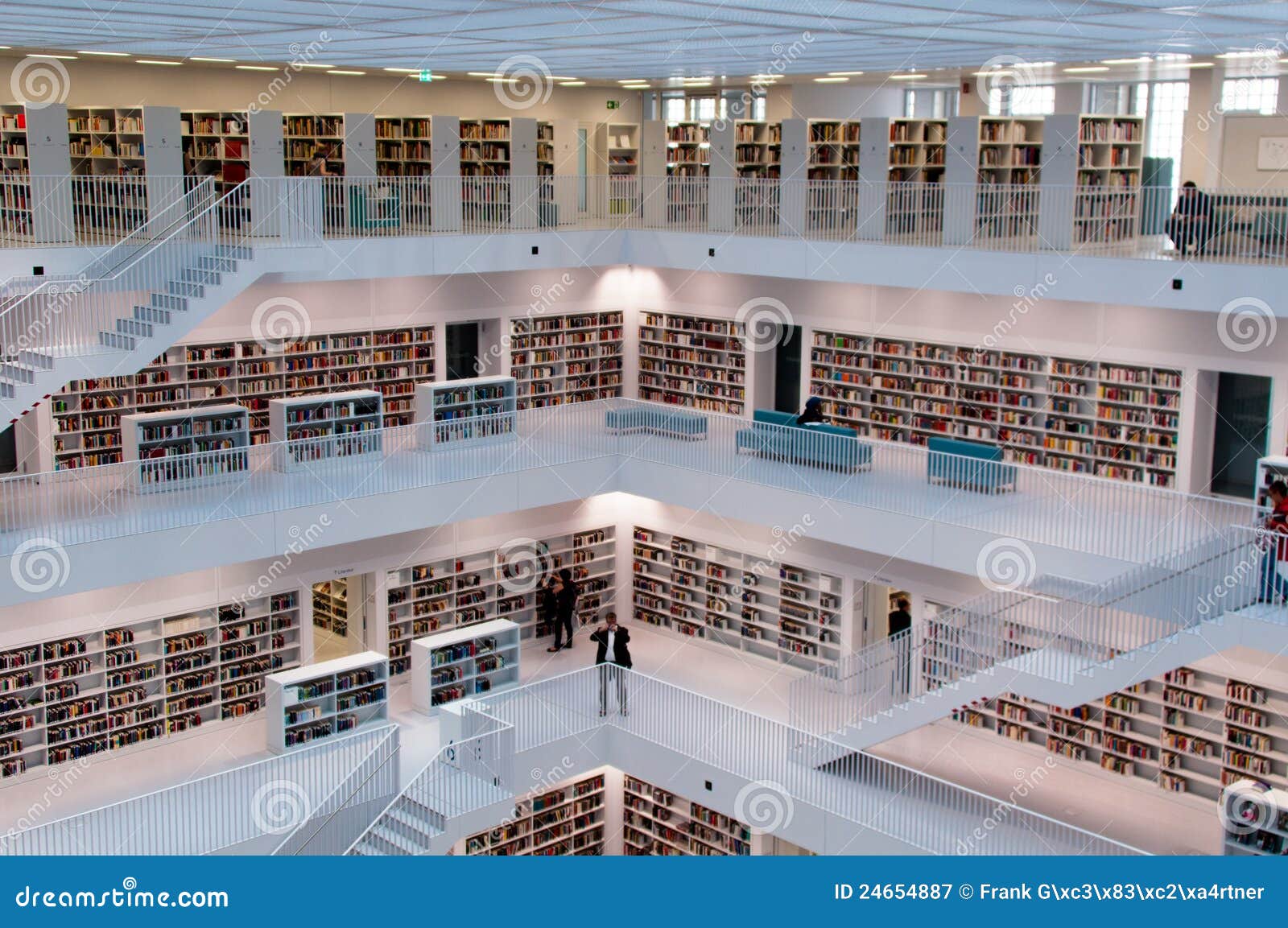 Stuttgart - Contemporary Public Library Editorial Photography - Image ...