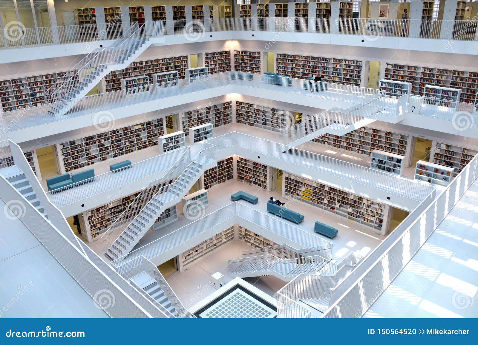 Inside stuttgart library editorial image. Image of book - 150564520
