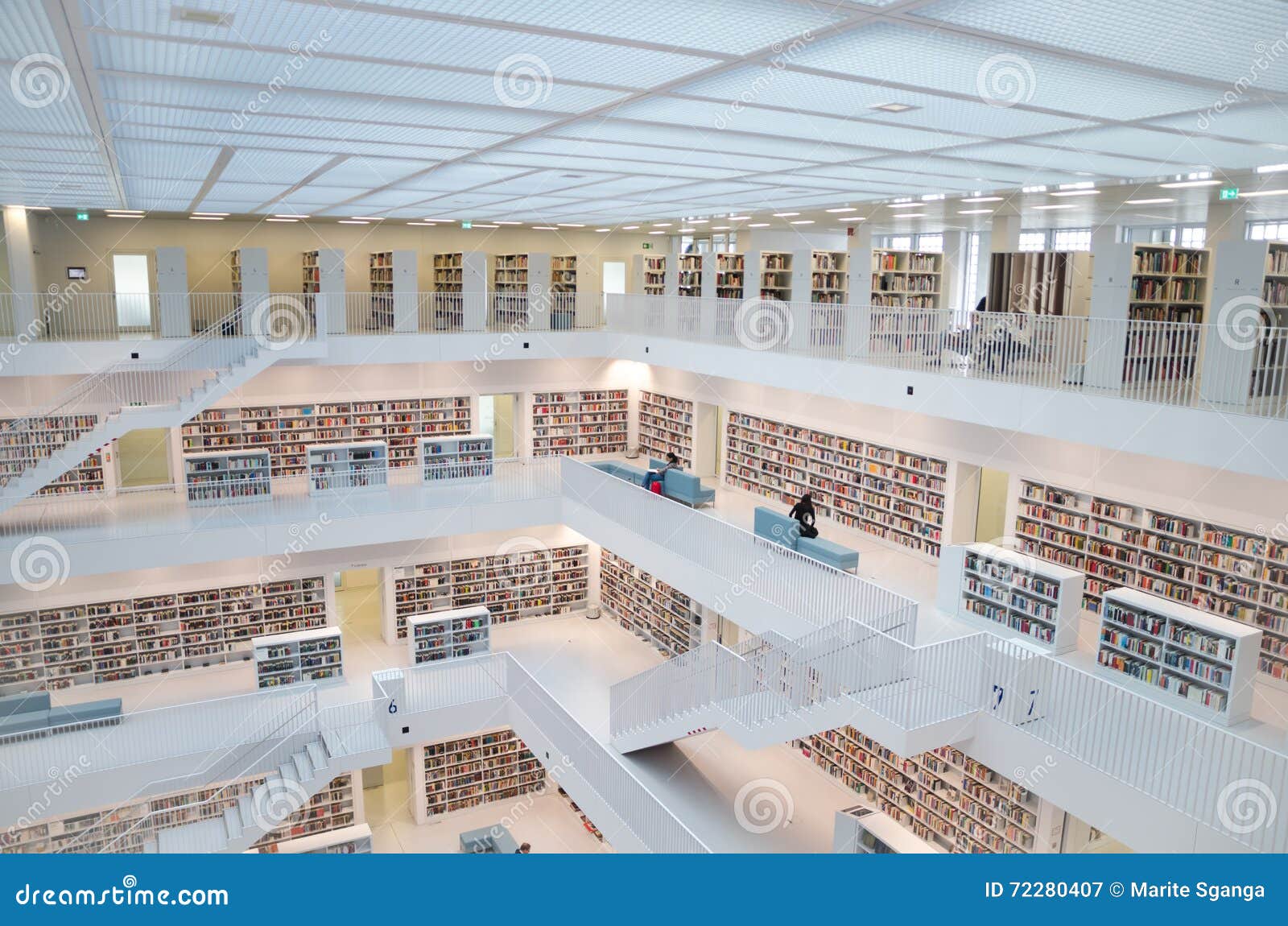Stuttgart, Germany - May 21, 2015: the Stuttgart Public Library, Opened ...