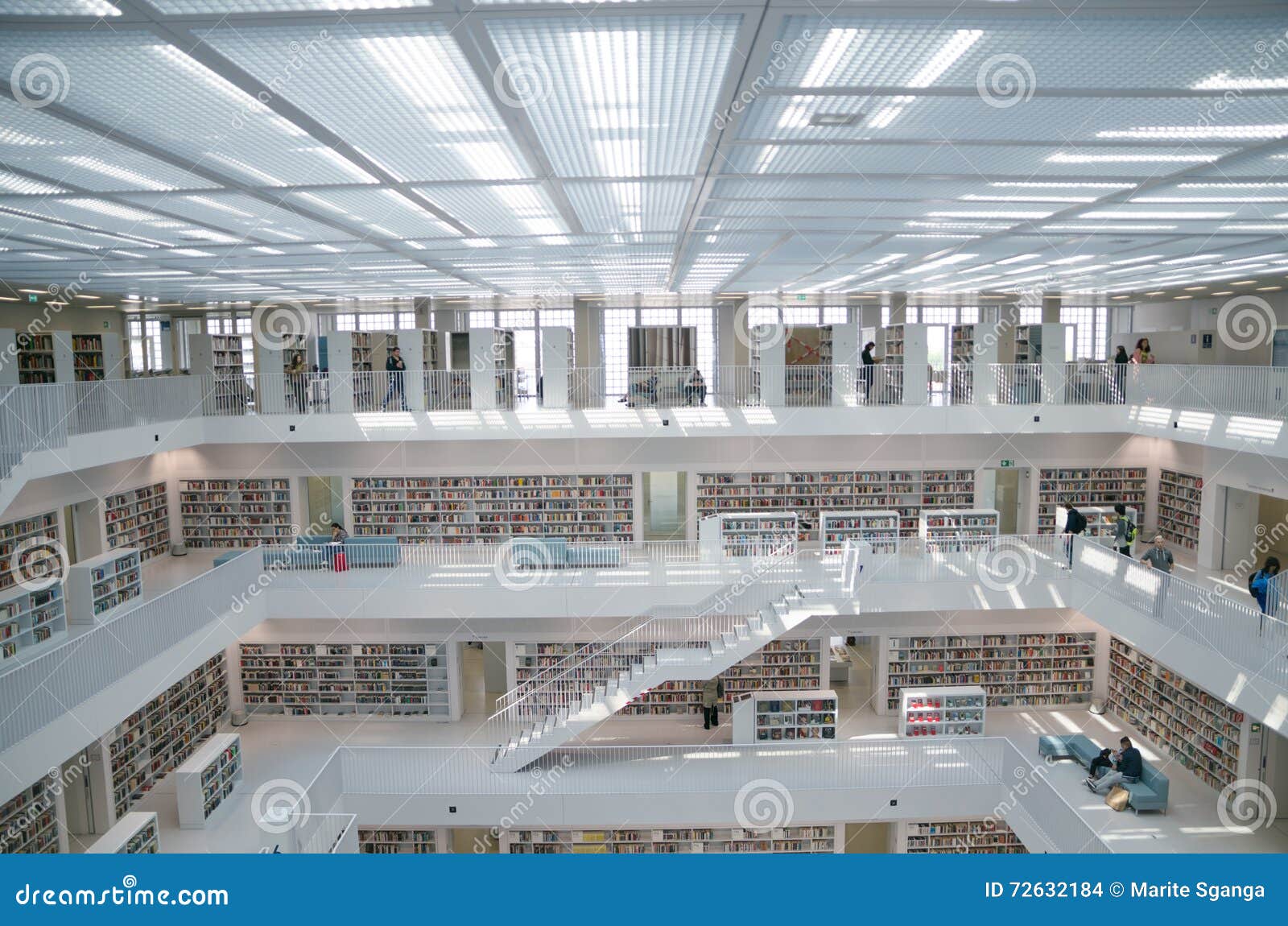 Stuttgart, Germany - May 21, 2015: the Stuttgart Public Library, Opened ...