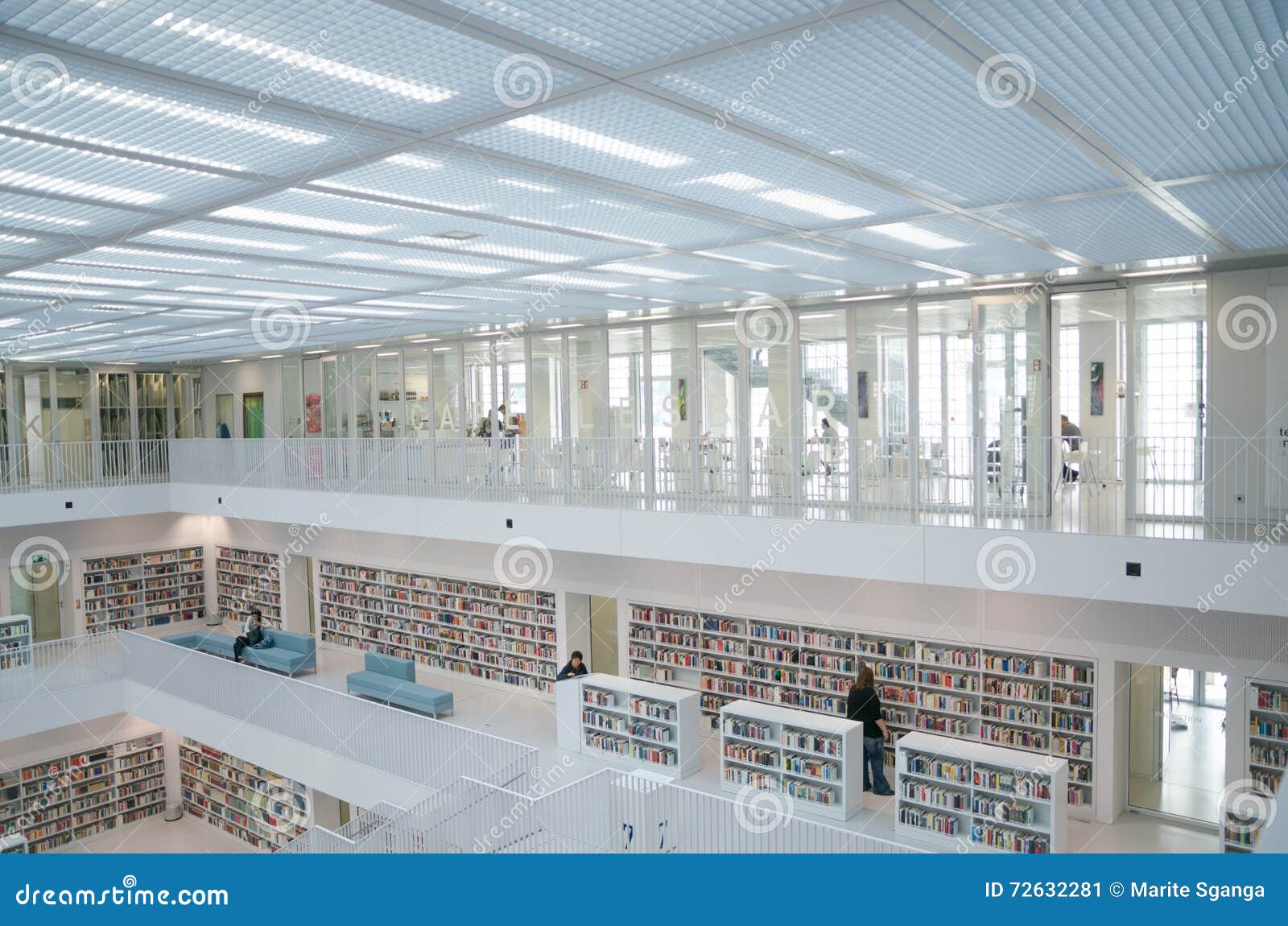 Stuttgart, Germany - May 21, 2015: the Stuttgart Public Library, Opened ...