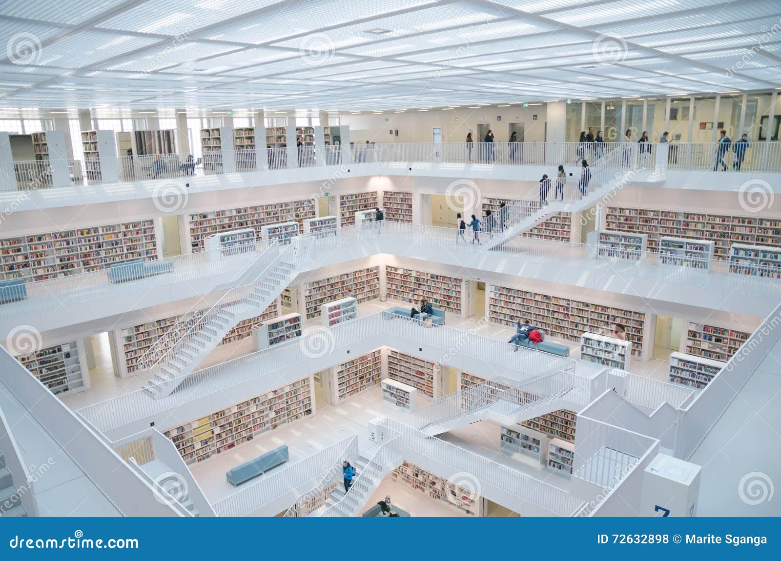 Stuttgart, Germany - May 21, 2015: the Stuttgart Public Library, Opened ...