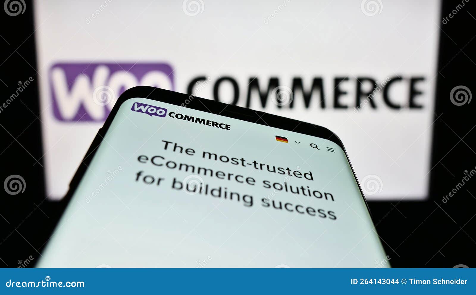 Mobile Phone with Webpage of Open-source E-commerce Solution ...