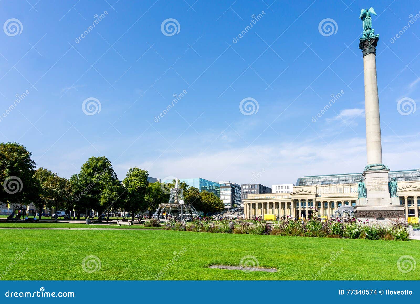 STUTTGART, GERMANY - September 15, 2016: Schlossplatz is the Largest ...