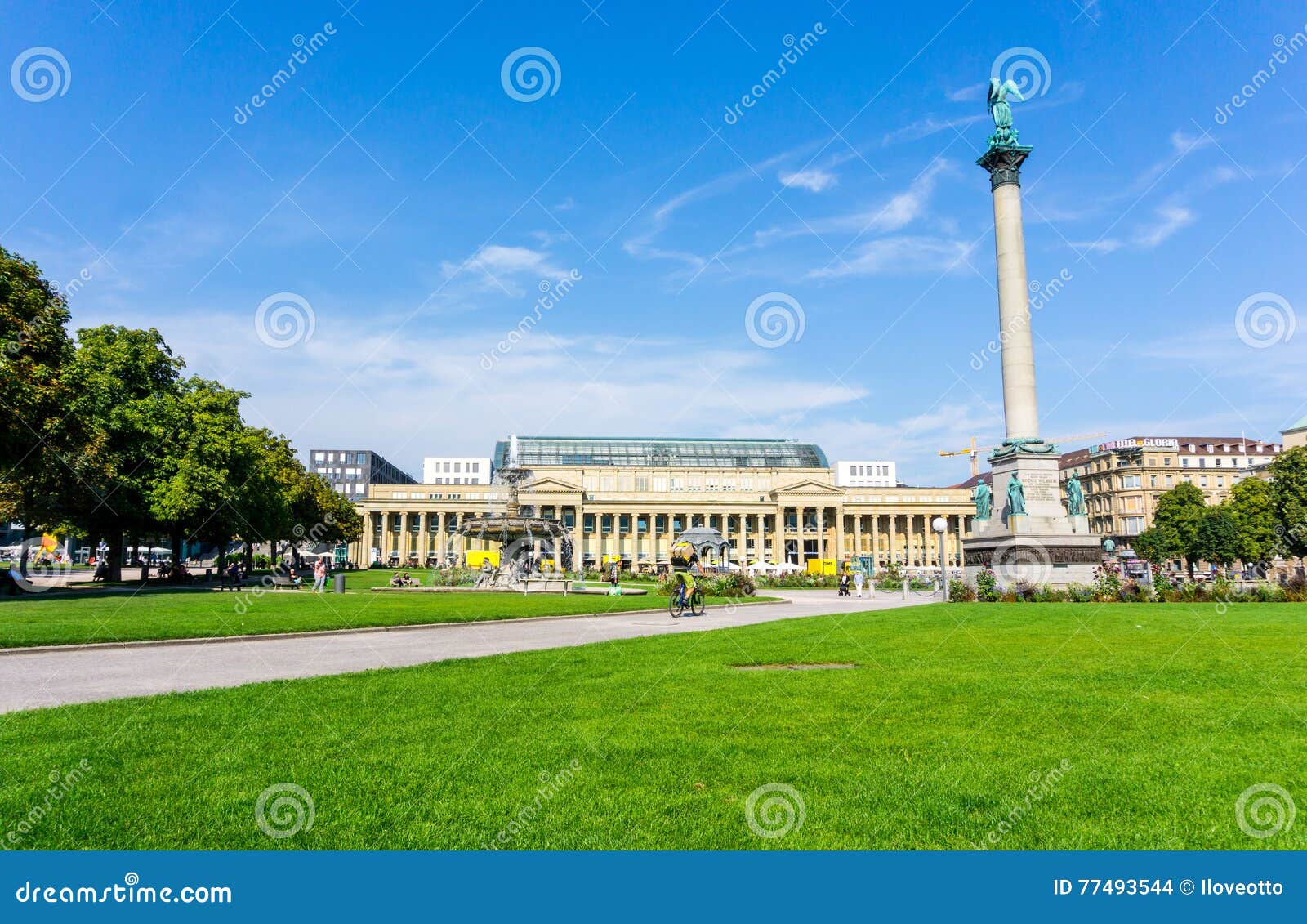 STUTTGART, GERMANY - September 15, 2016: Schlossplatz is the Largest ...