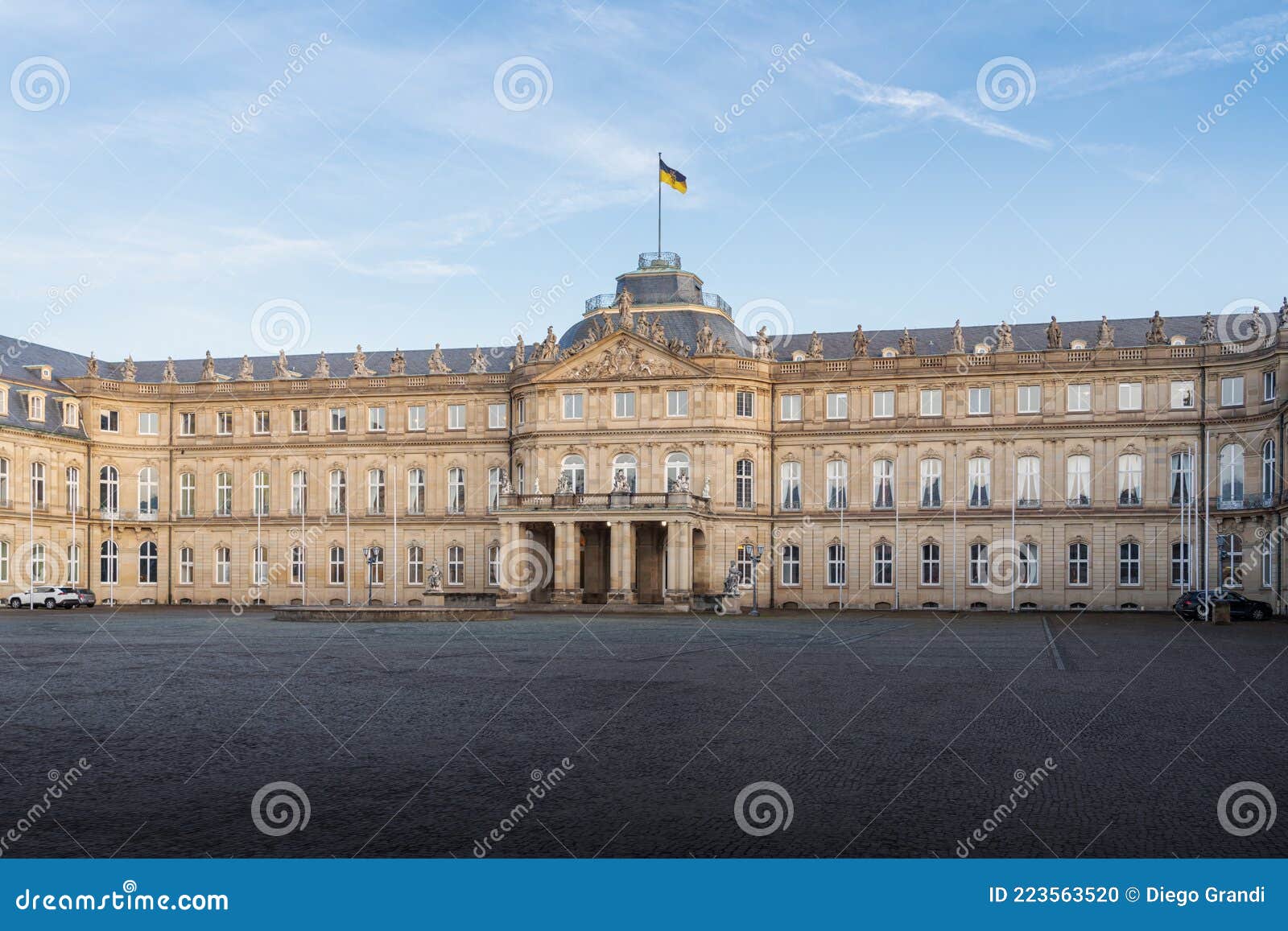 Stuttgart New Palace Facade Neues Schloss - Stuttgart, Germany Stock ...
