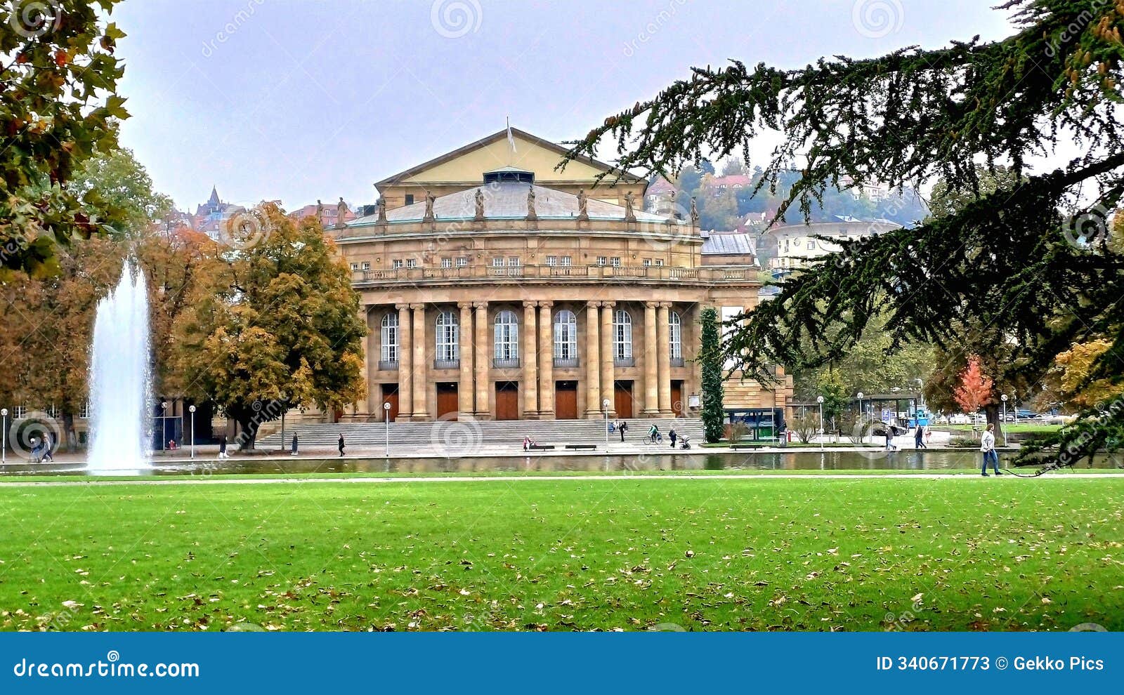 Stuttgart Opera House in Autumn Editorial Stock Photo - Image of autumn ...