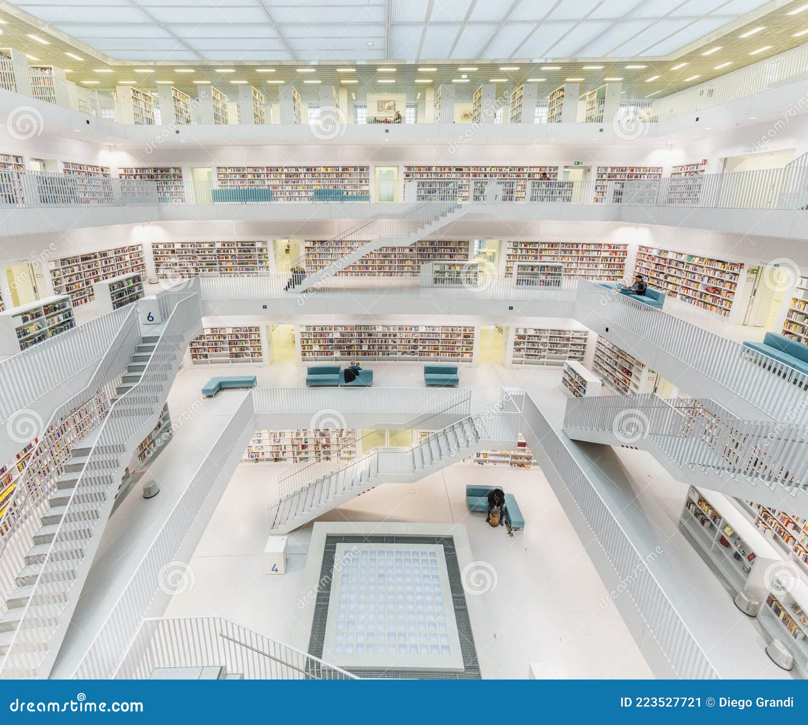 Stuttgart Public Library Interior Stadtbibliothek Stuttgart - Stuttgart ...