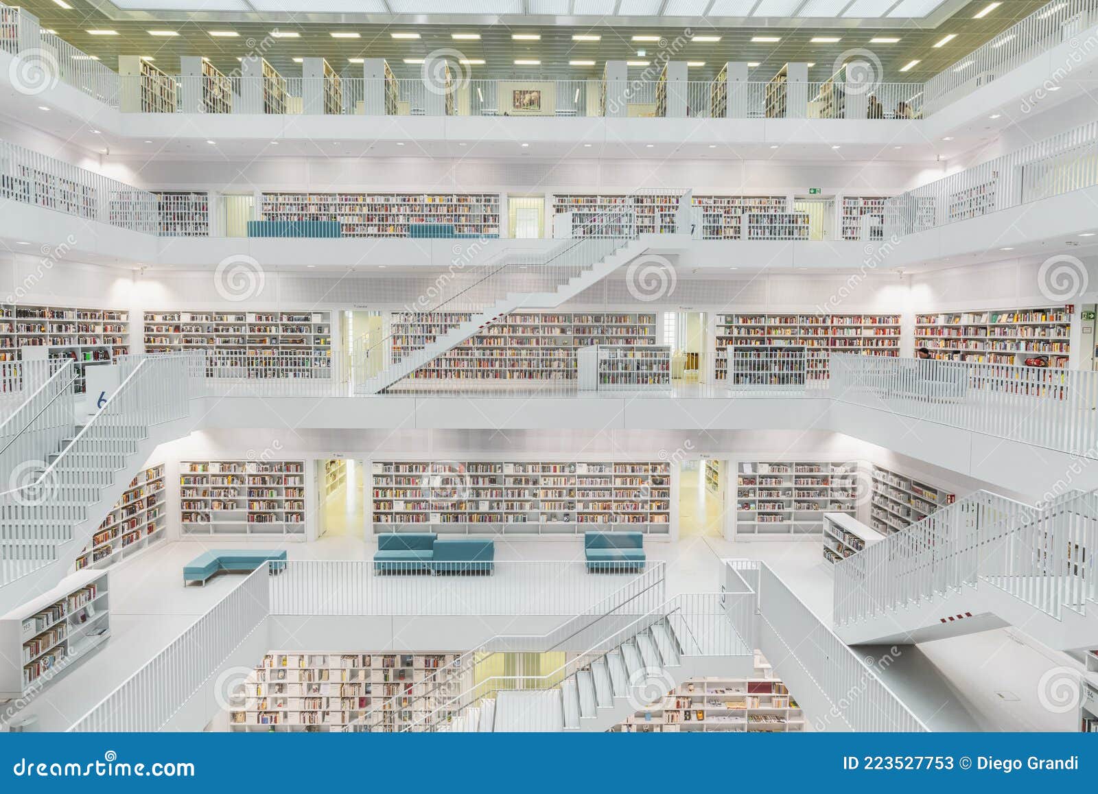 Stuttgart Public Library Interior Stadtbibliothek Stuttgart - Stuttgart ...