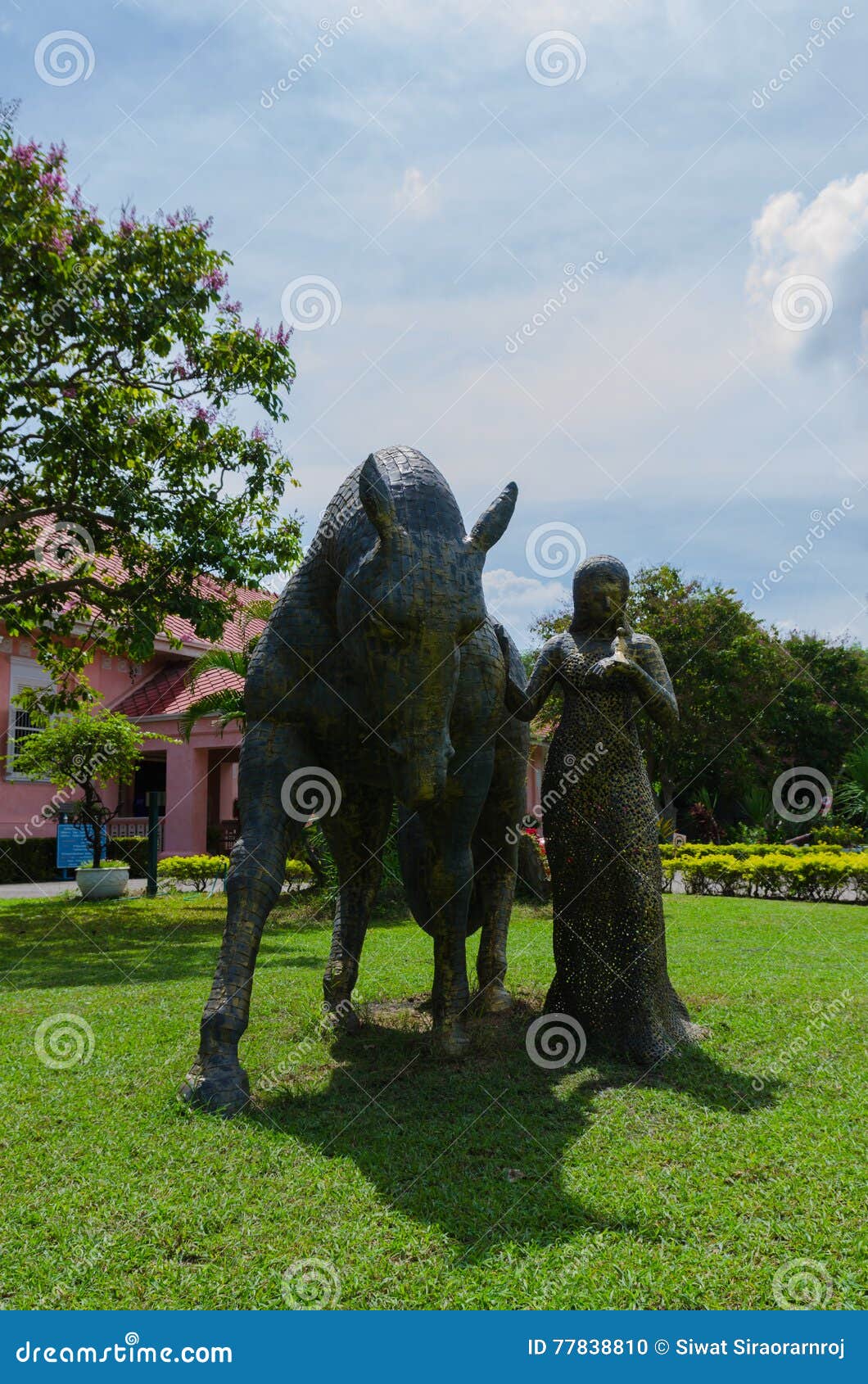 Stutue stock photo. Image of stone, siam, ancient, sculpture - 77838810