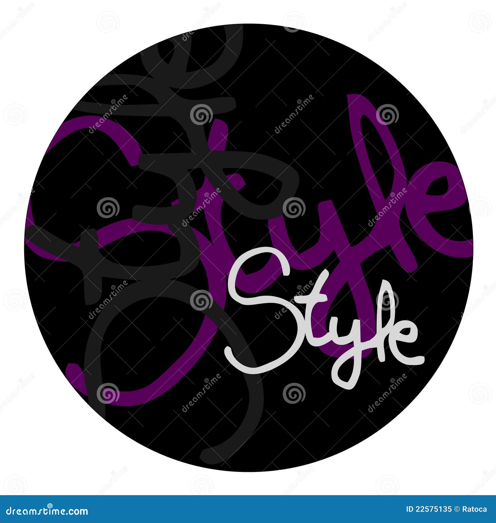 Style circle icon stock vector. Illustration of message - 22575135