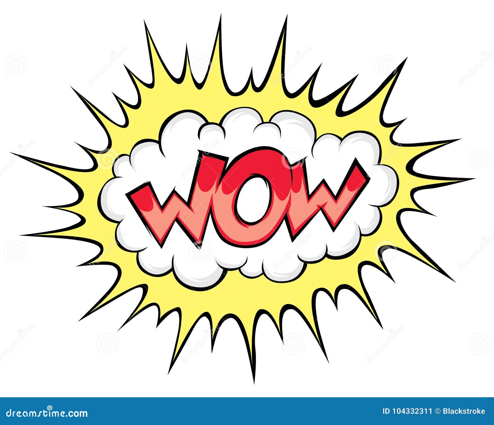 Style Comique De Vintage De Boom Wouah Illustration Stock ...