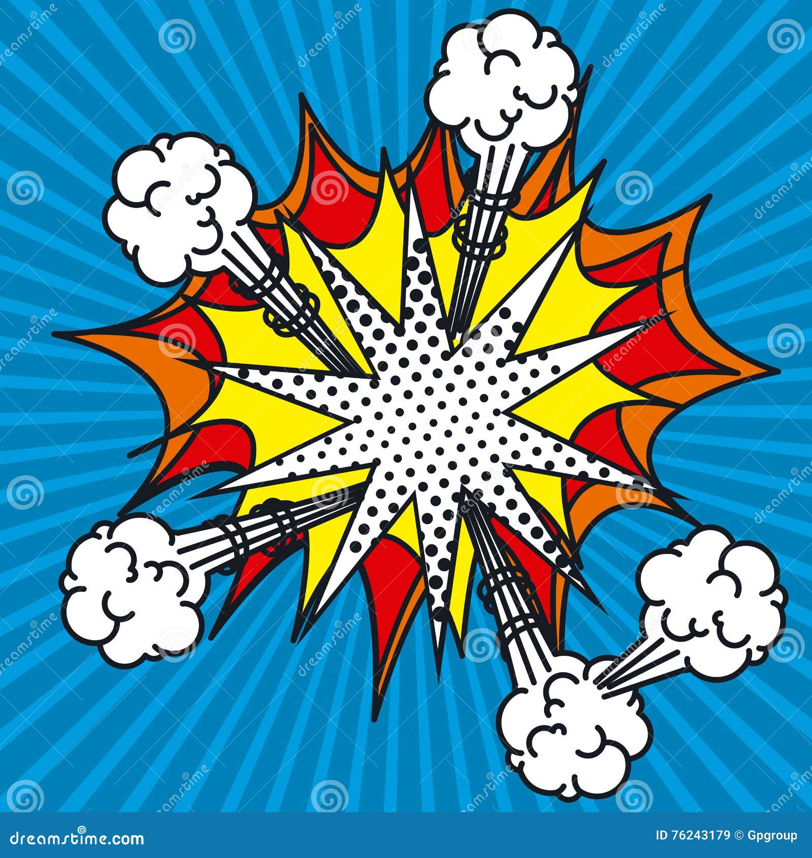 Style D'art De Bruit D'explosion Illustration de Vecteur - Illustration ...