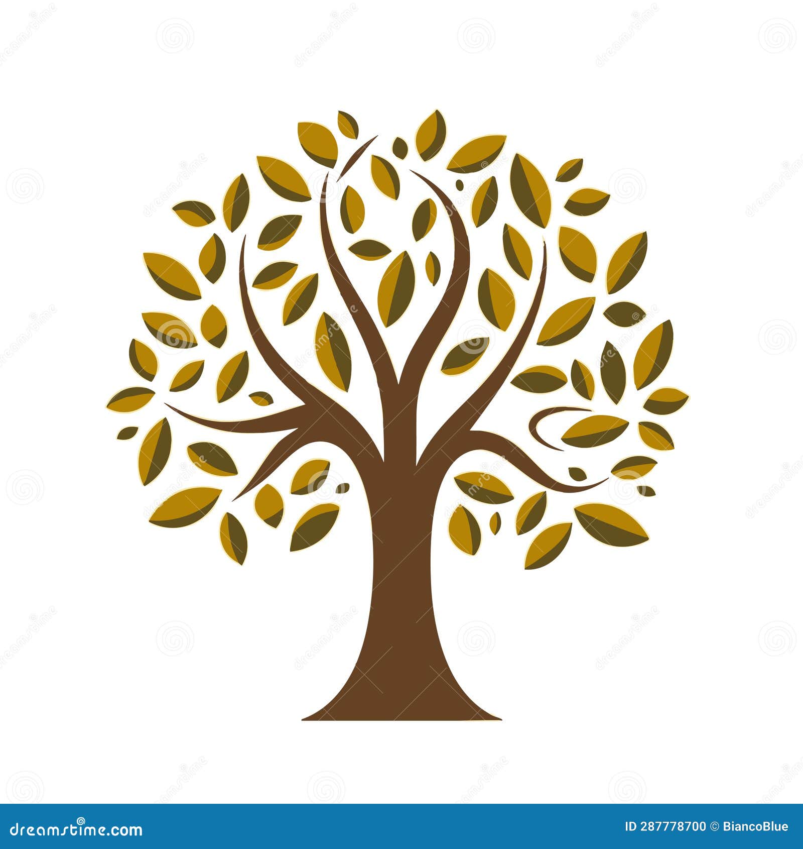 Style D'illustration Vectorielle Simple 2d Arbre Illustration Stock ...