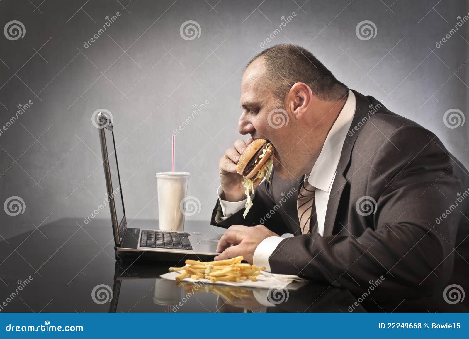 Style de vie malsain photo stock. Image du laid, métier - 22249668