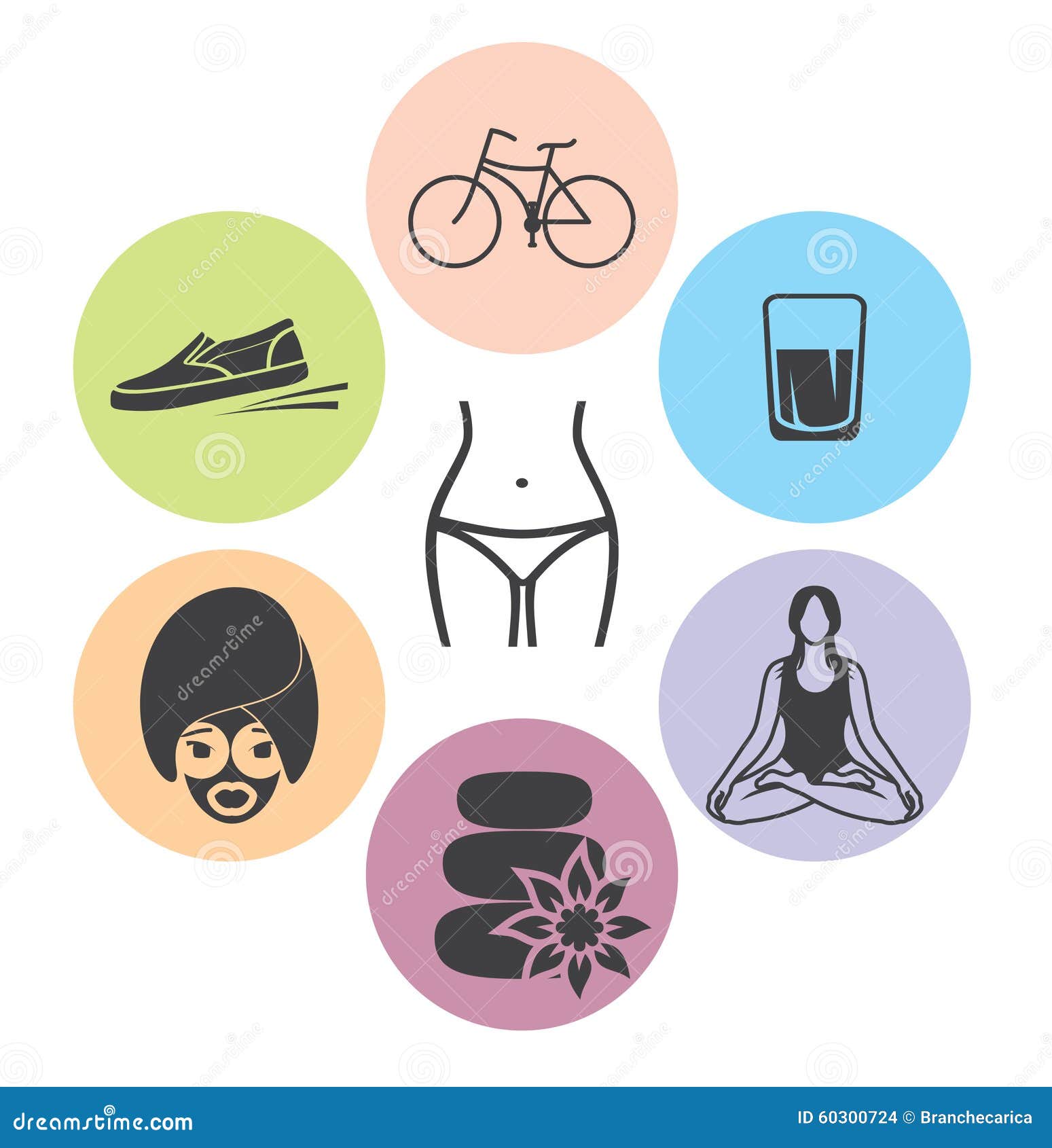 Style De Vie Sain De Graphismes Illustration Stock - Illustration du ...