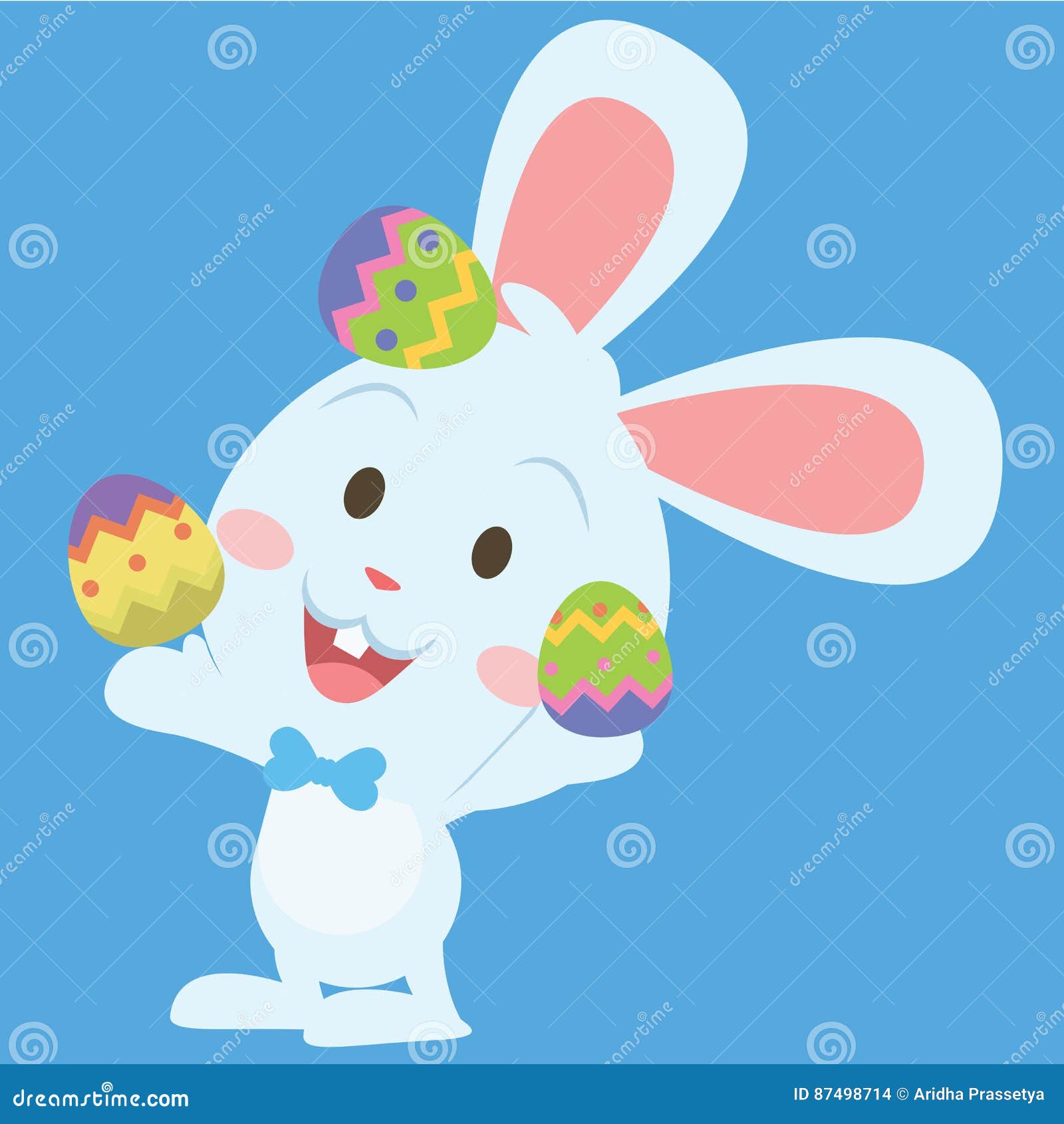 Style Easter Bunny Character Collection Stock Vector - Illustration of animal, easter: 87498714