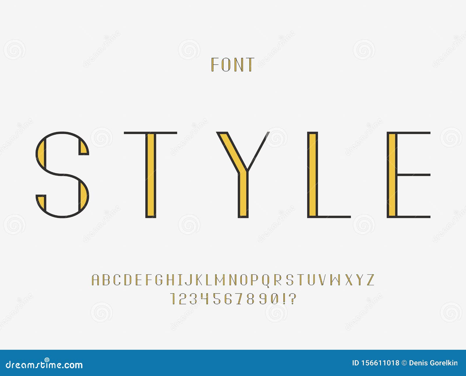 Style Font. Vector Alphabet Stock Vector - Illustration of decorative ...