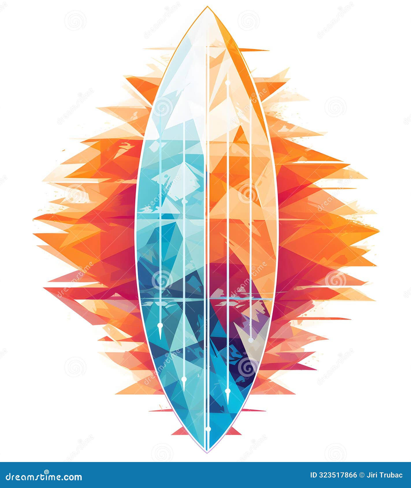 Style Geometric Surfboards Silhouettes, Surfboard Silhouettes Using ...