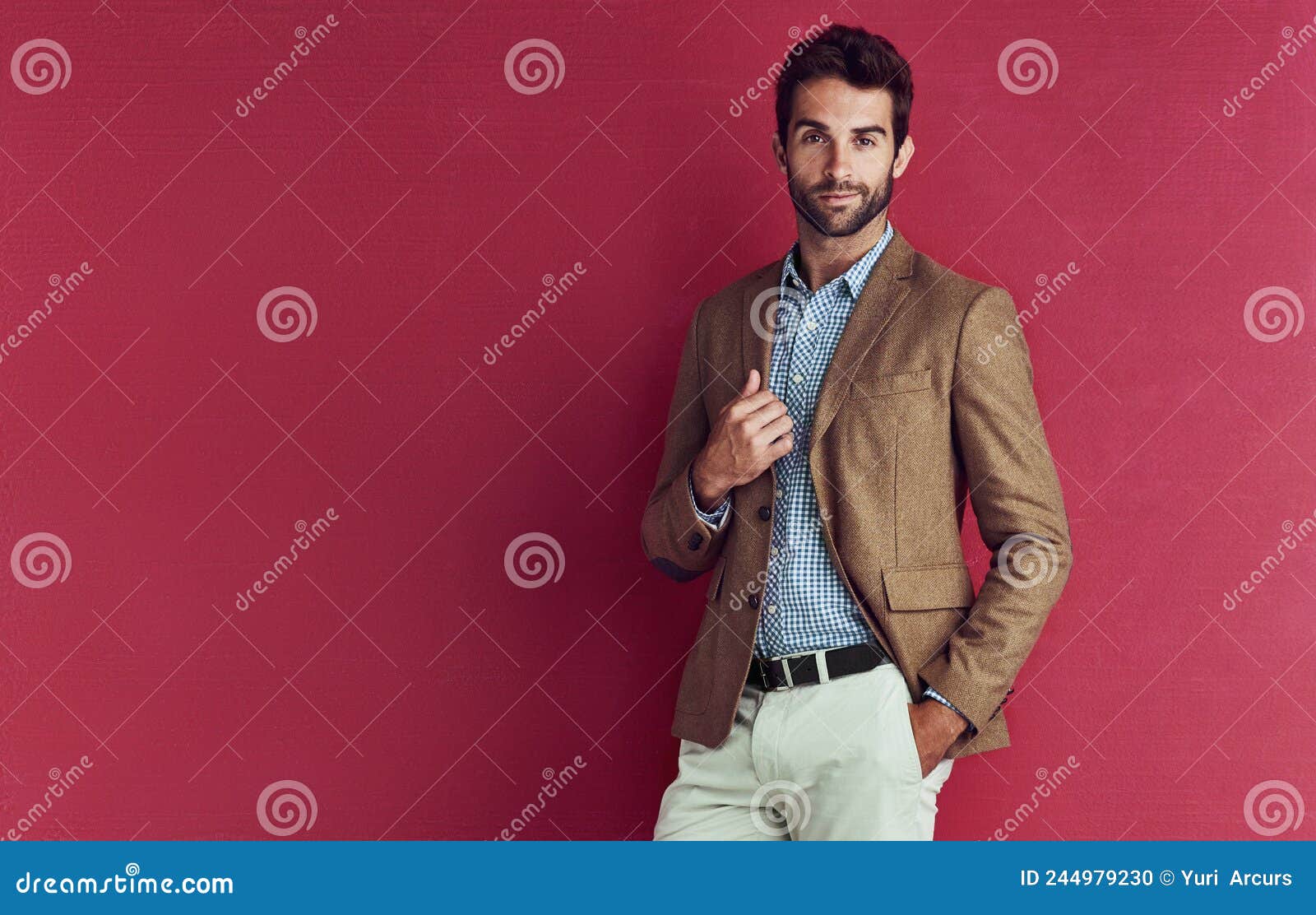 On that Style Grind. Studio Shot a Handsome and Stylishly Dressed Young ...