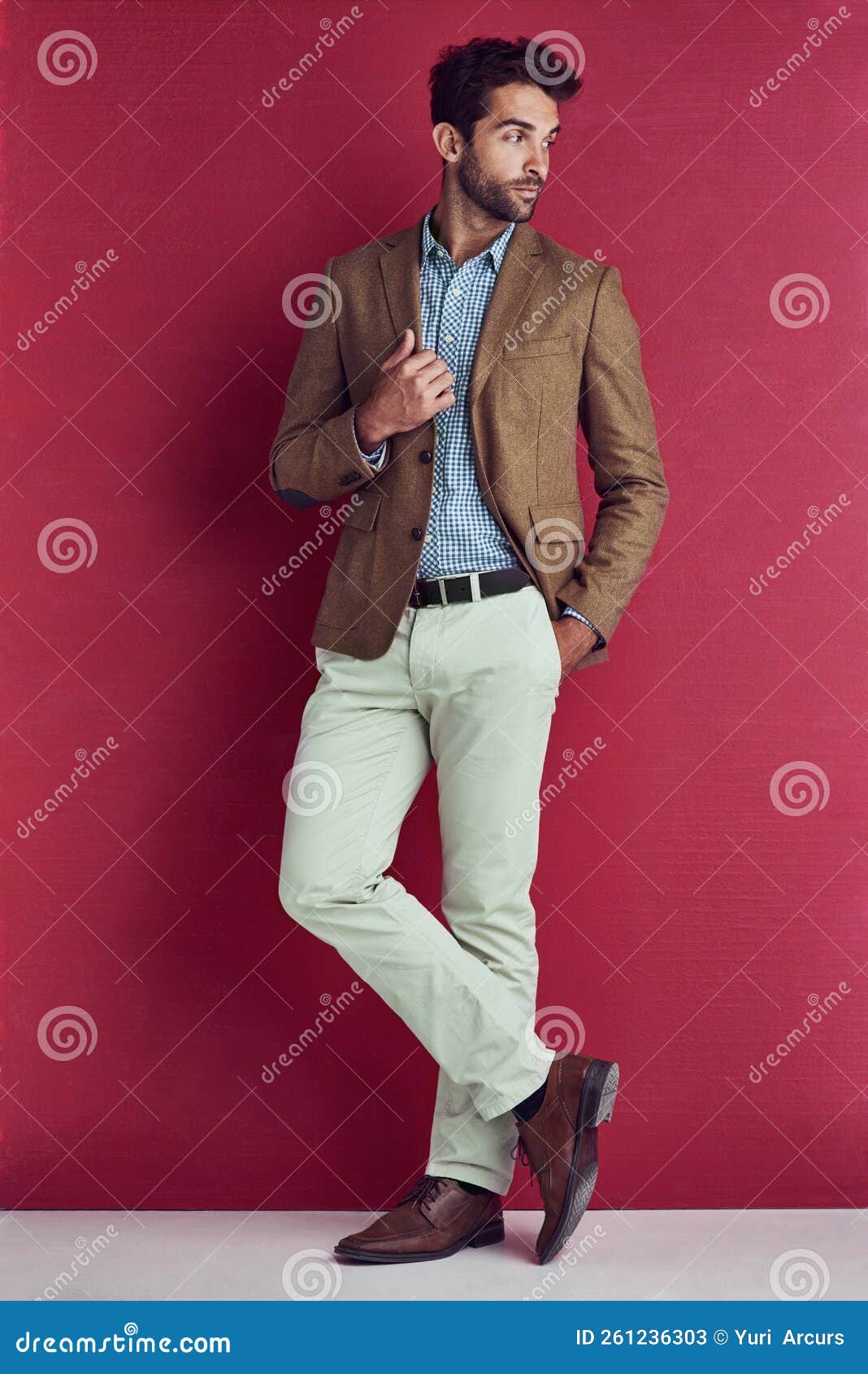 On that Style Grind. Studio Shot a Handsome and Stylishly Dressed Young ...