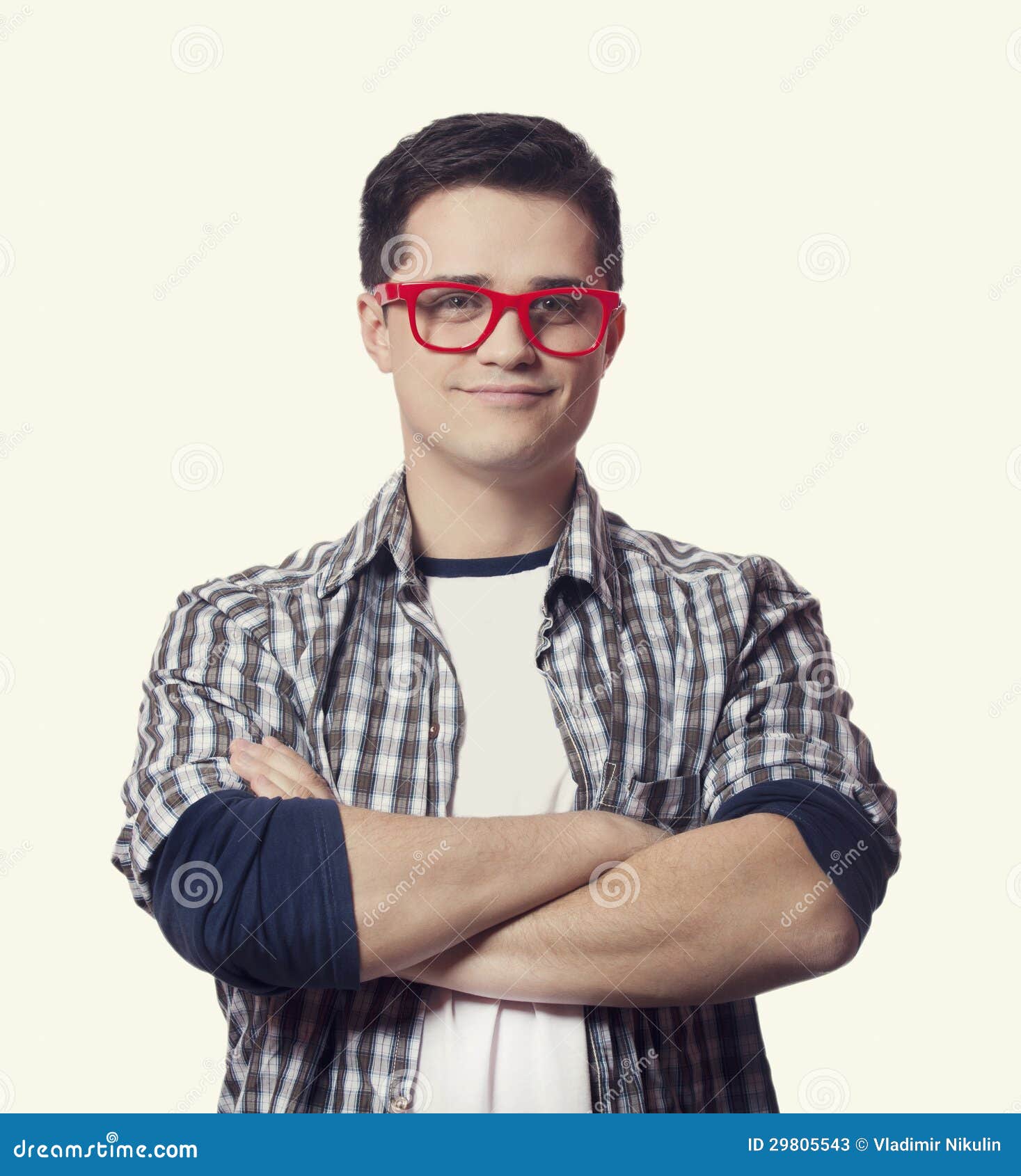 Style man in red glasses stock image. Image of student - 29805543