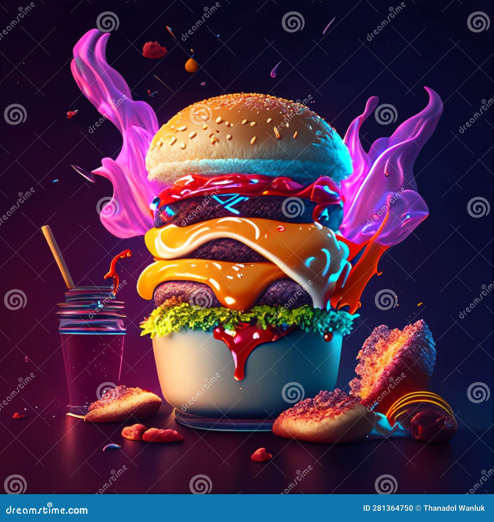 In The Style Of Mike Campau, With Elements Of Vray Tracing And Photo ...