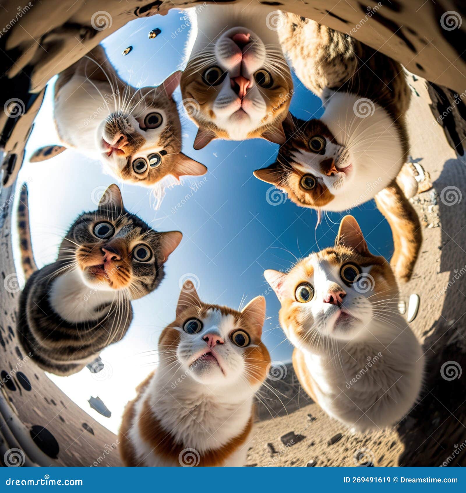 Fisheye Photography of Excited Gorgeous Cats with Wide Open Eyes ... Fisheye Photography of Excited Gorgeous Cats with Wide Open Eyes ...