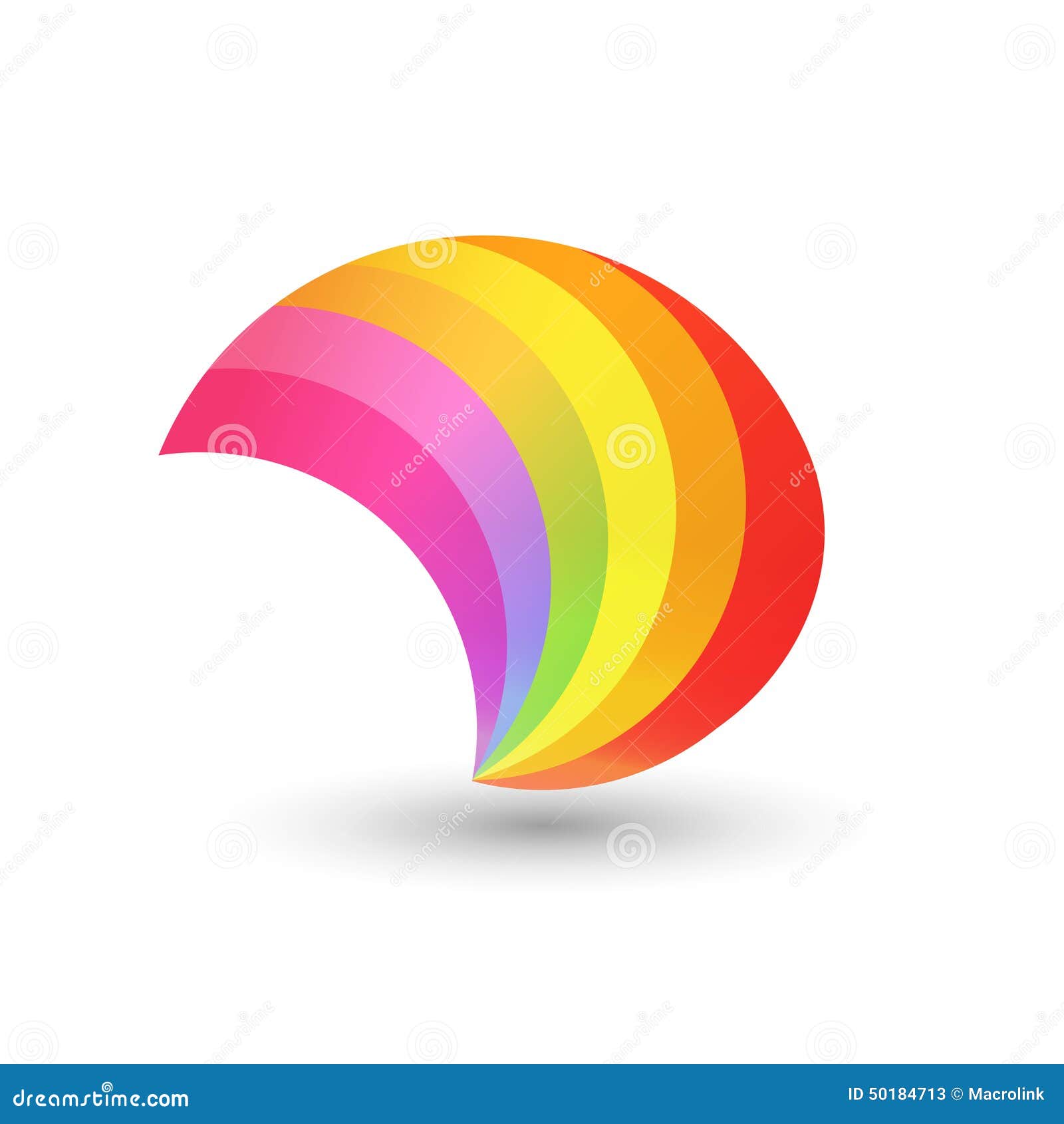 Style Rainbow Shape stock vector. Illustration of orange - 50184713