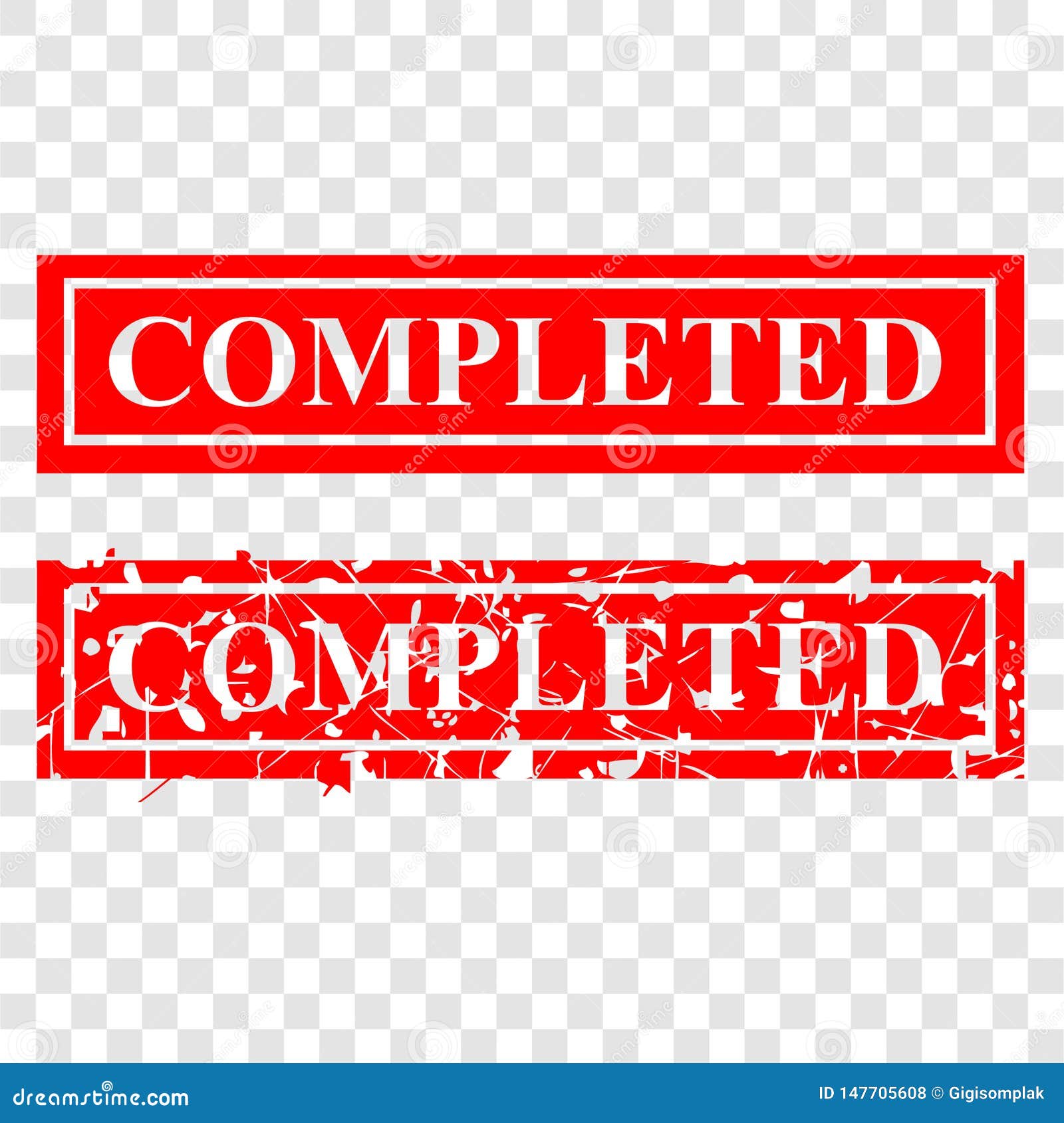 Completed Stamp No Background