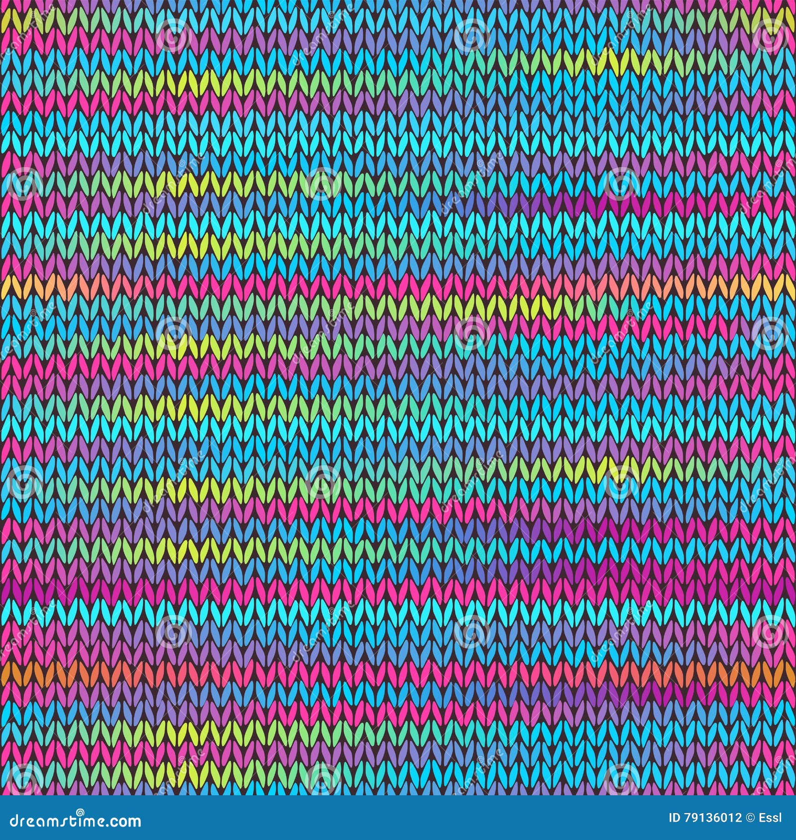 Style Seamless Knitted Melange Pattern Stock Vector - Illustration of ...