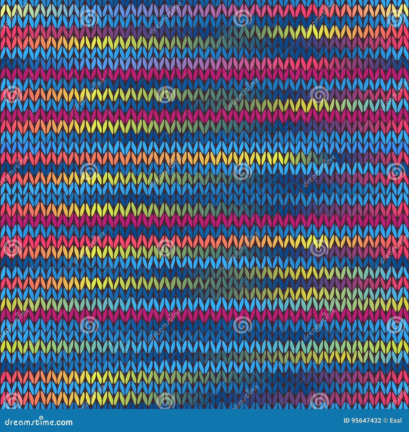 Style Seamless Knitted Melange Pattern Stock Illustration ...