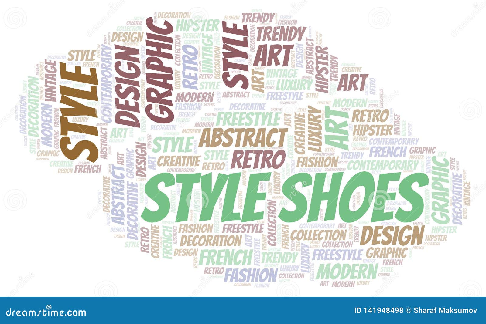 Shoes Word Search Puzzle Vector Illustration | CartoonDealer.com #123201064