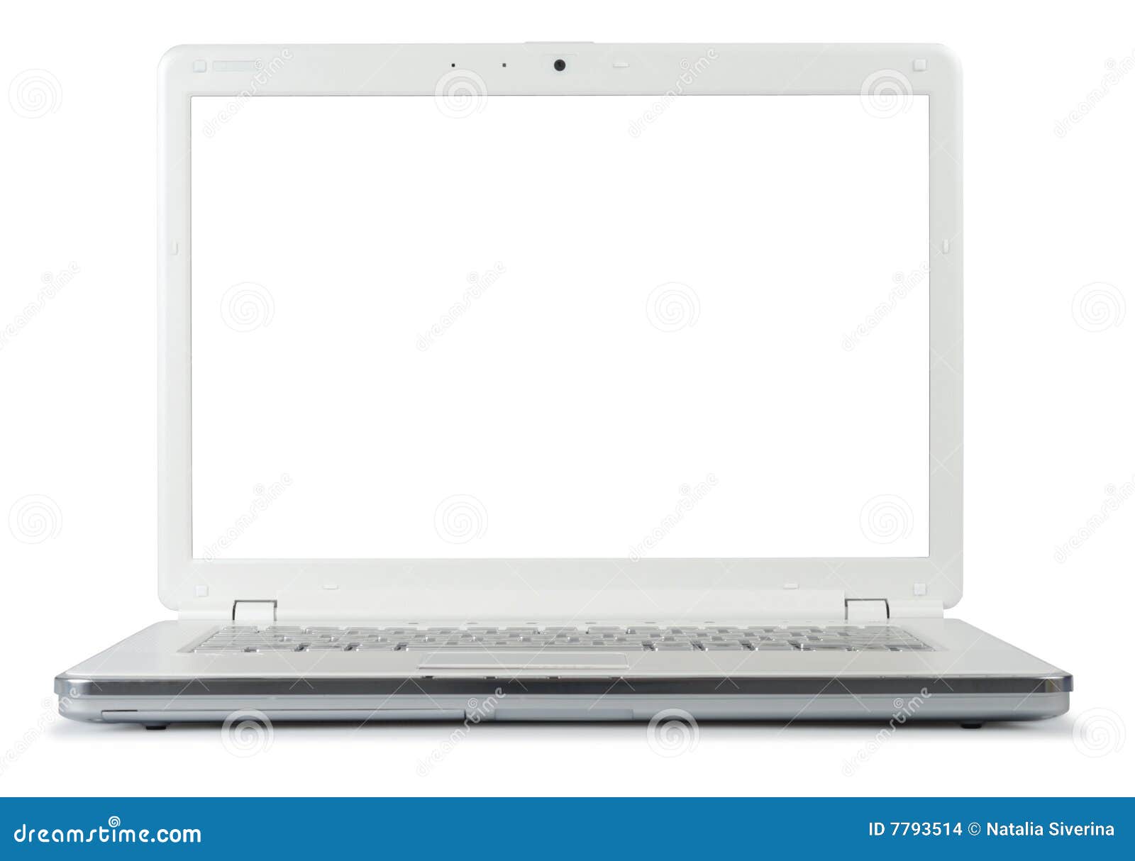Style White Laptop stock photo. Image of isolated, close - 7793514