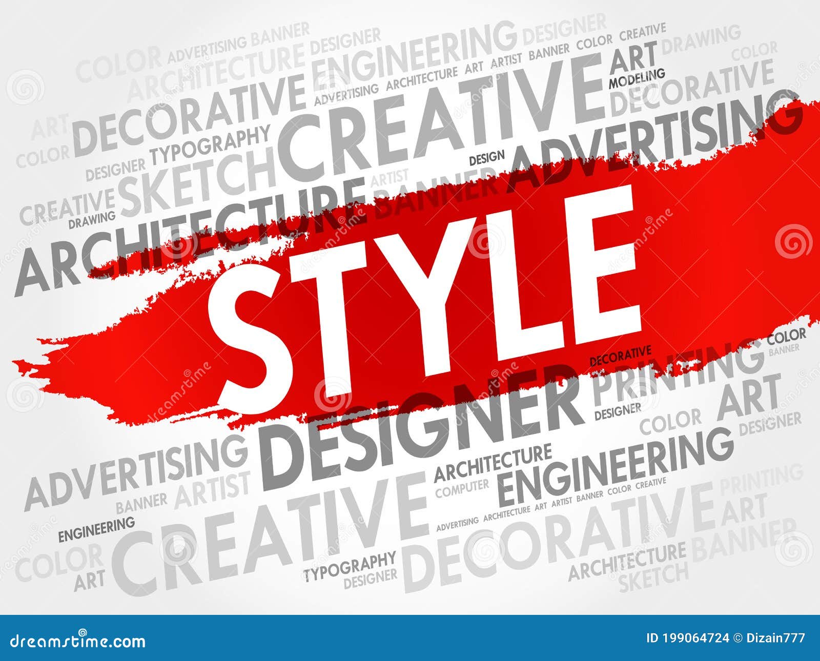 STYLE word cloud stock illustration. Illustration of form - 199064724