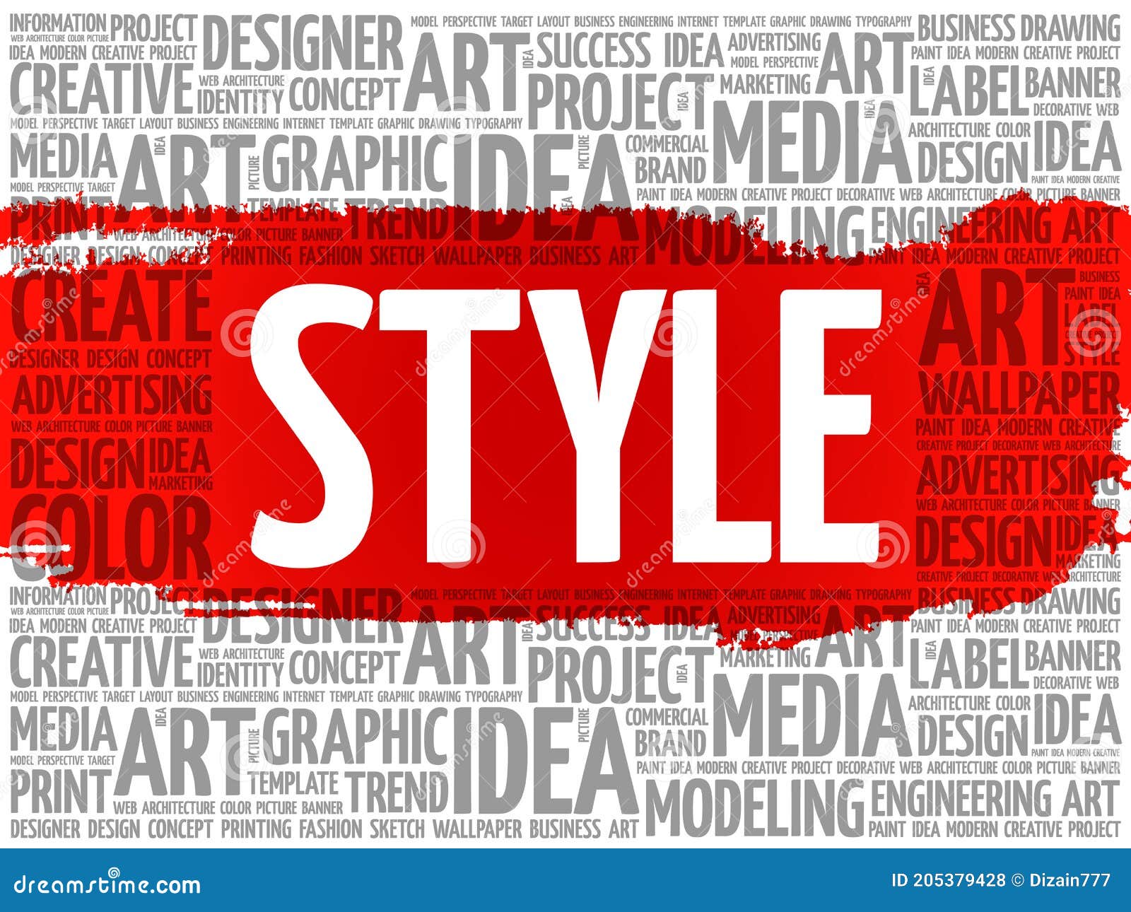 STYLE word cloud stock illustration. Illustration of perspective ...