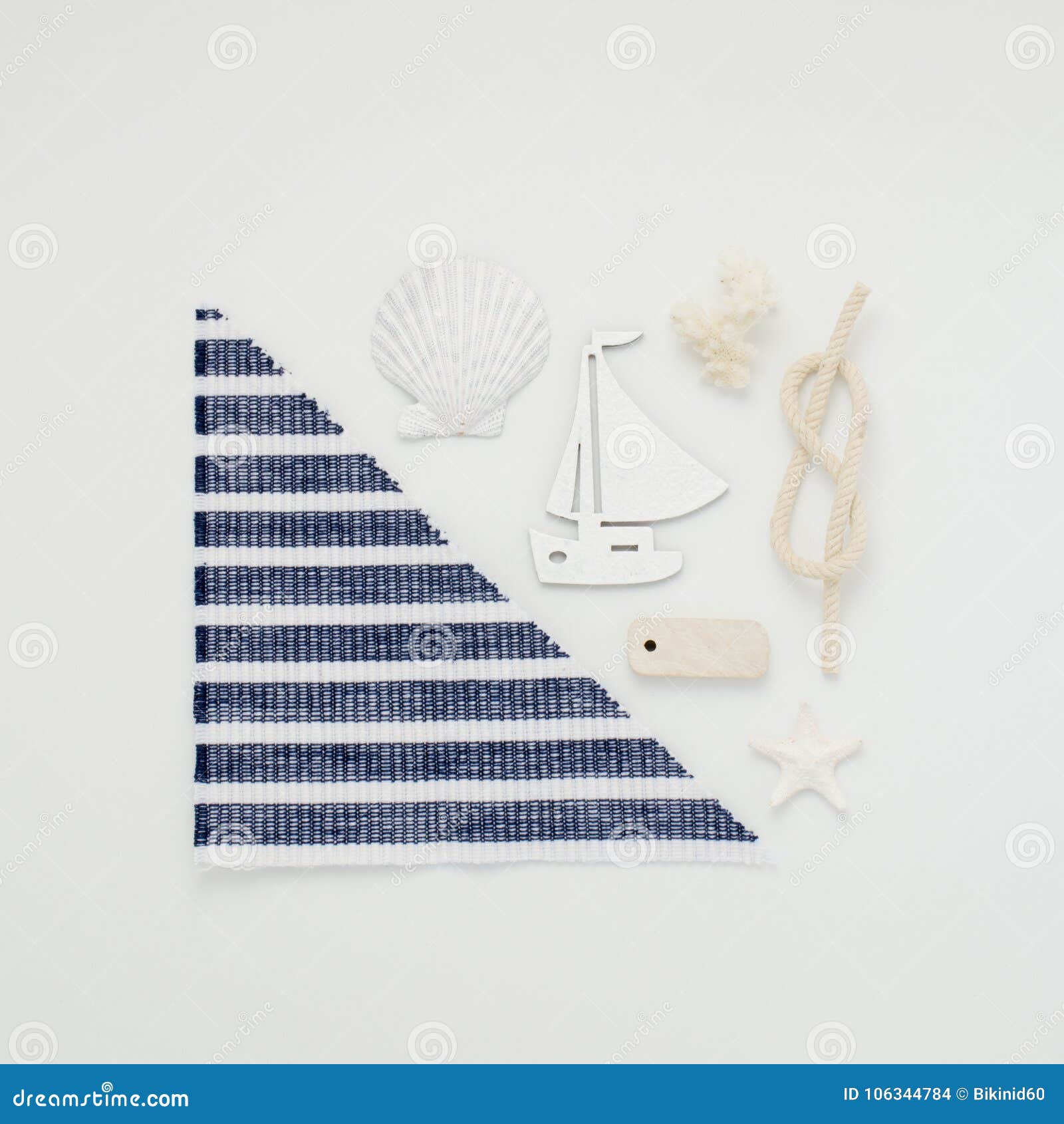 White ocean items. stock photo. Image of closeup, scallop - 106344784
