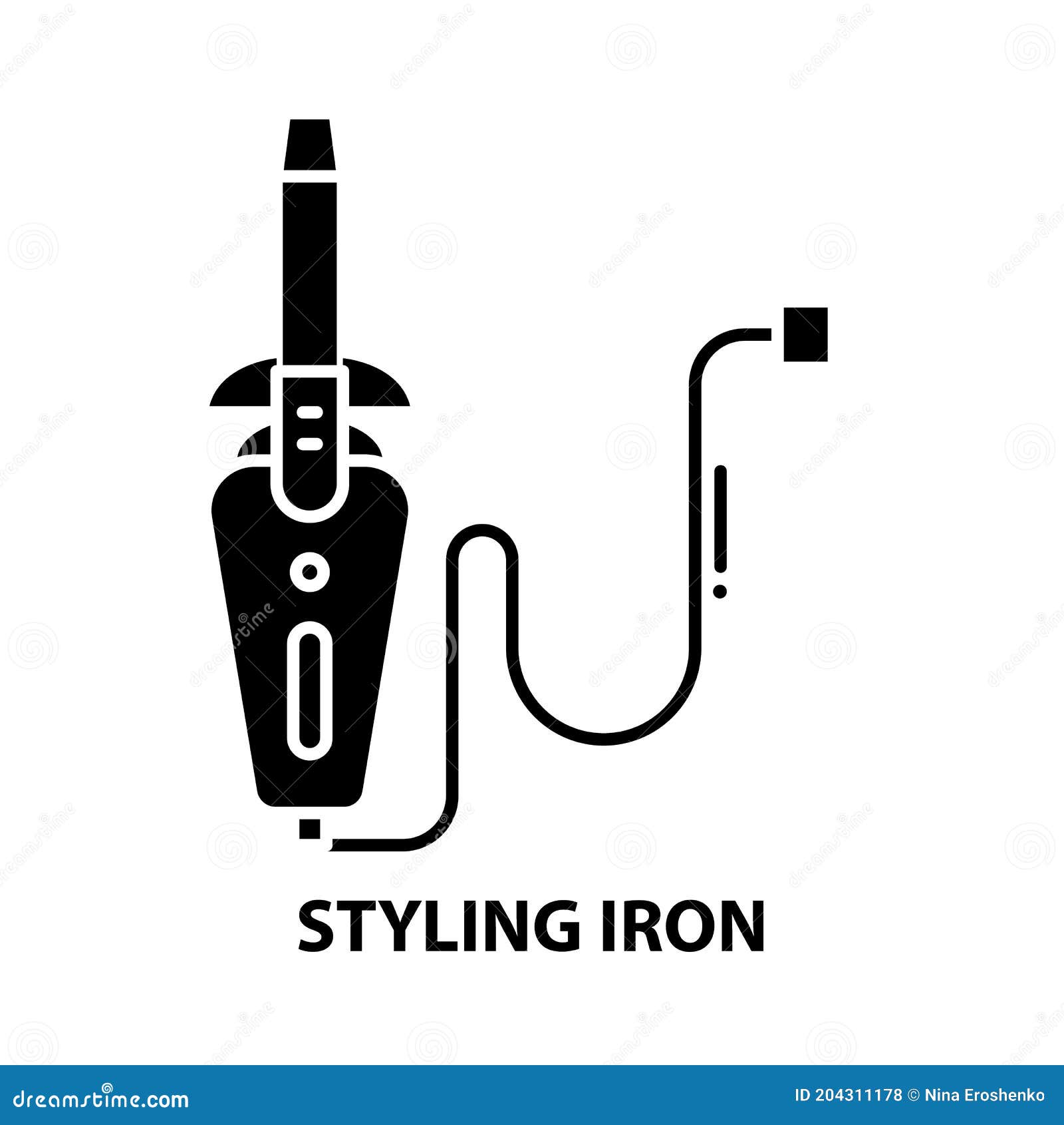 Do Not Iron Symbol On Black Background Drawing By Illustration Cartoon ...