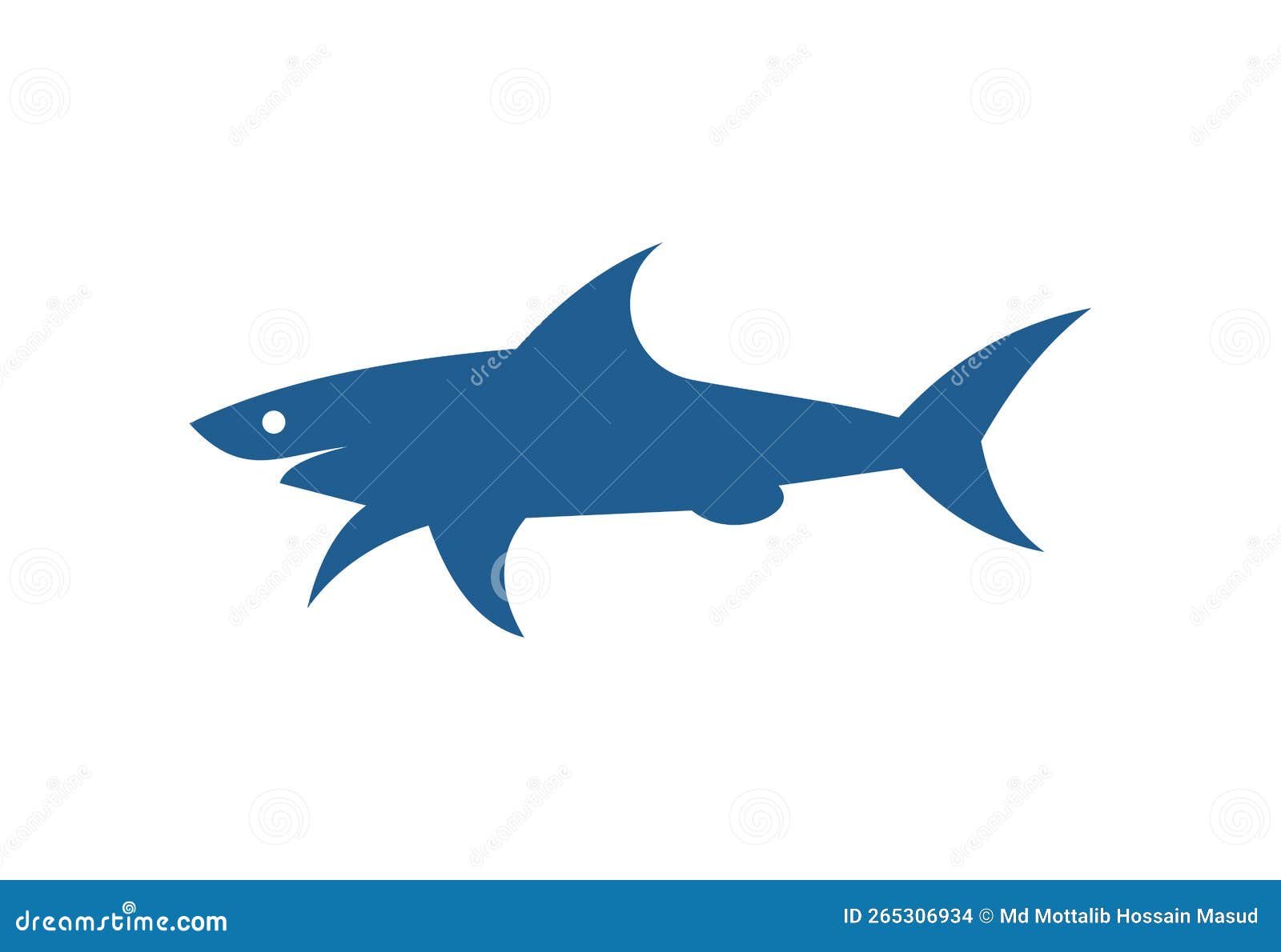 Stylised Shark Logo Design, Vector Illustration Stock Vector ...