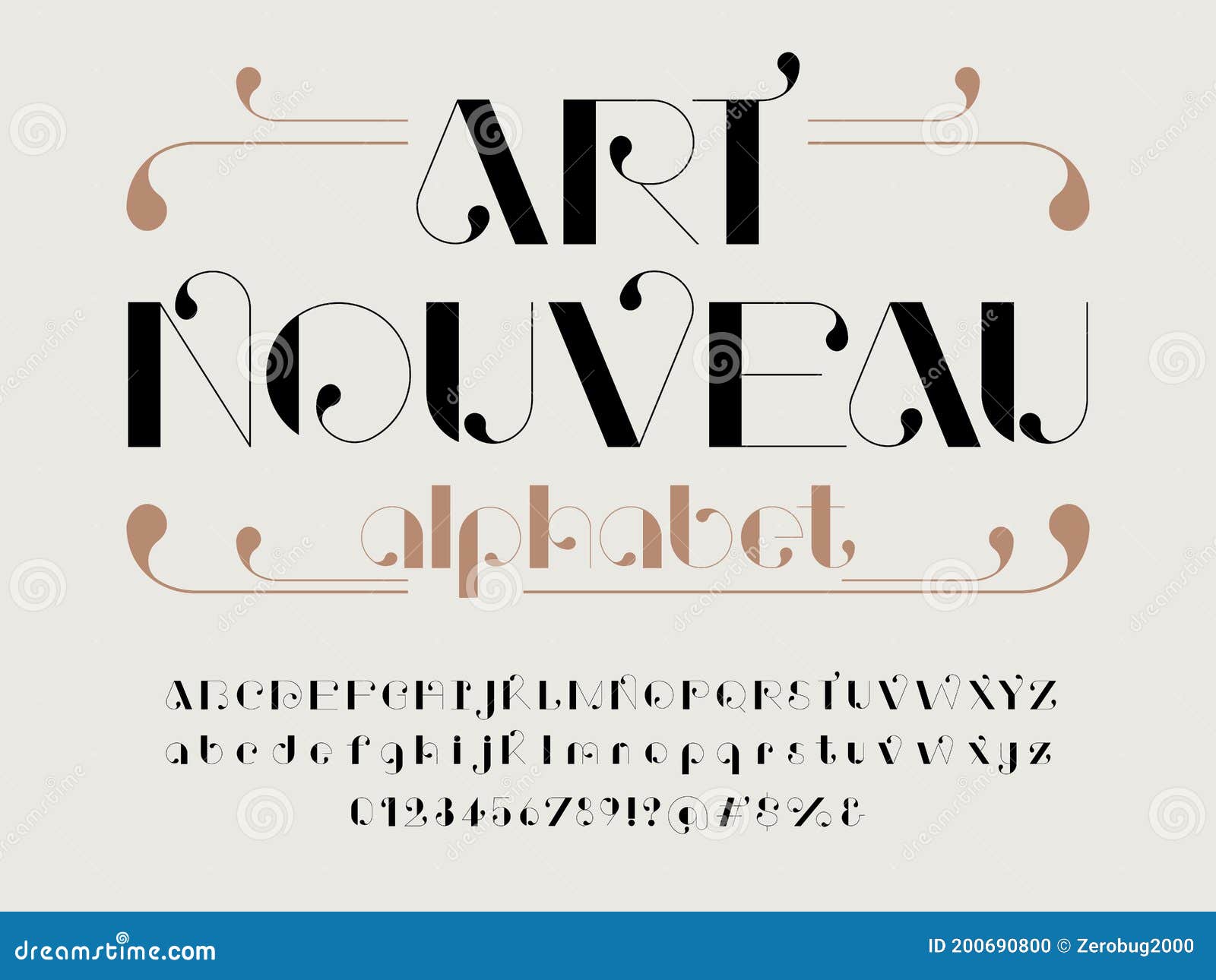 Stylised font stock vector. Illustration of graphic - 200690800