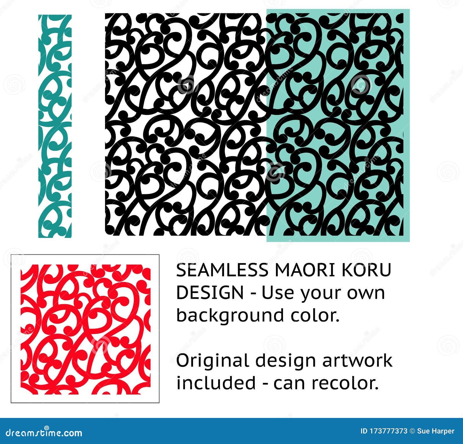 Maori Seamless Pattern Designs Cartoon Vector | CartoonDealer.com #98556101