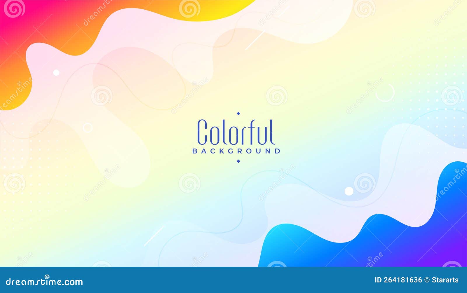 Stylish Abstract Colorful Background in Fluid Style Stock Vector ...