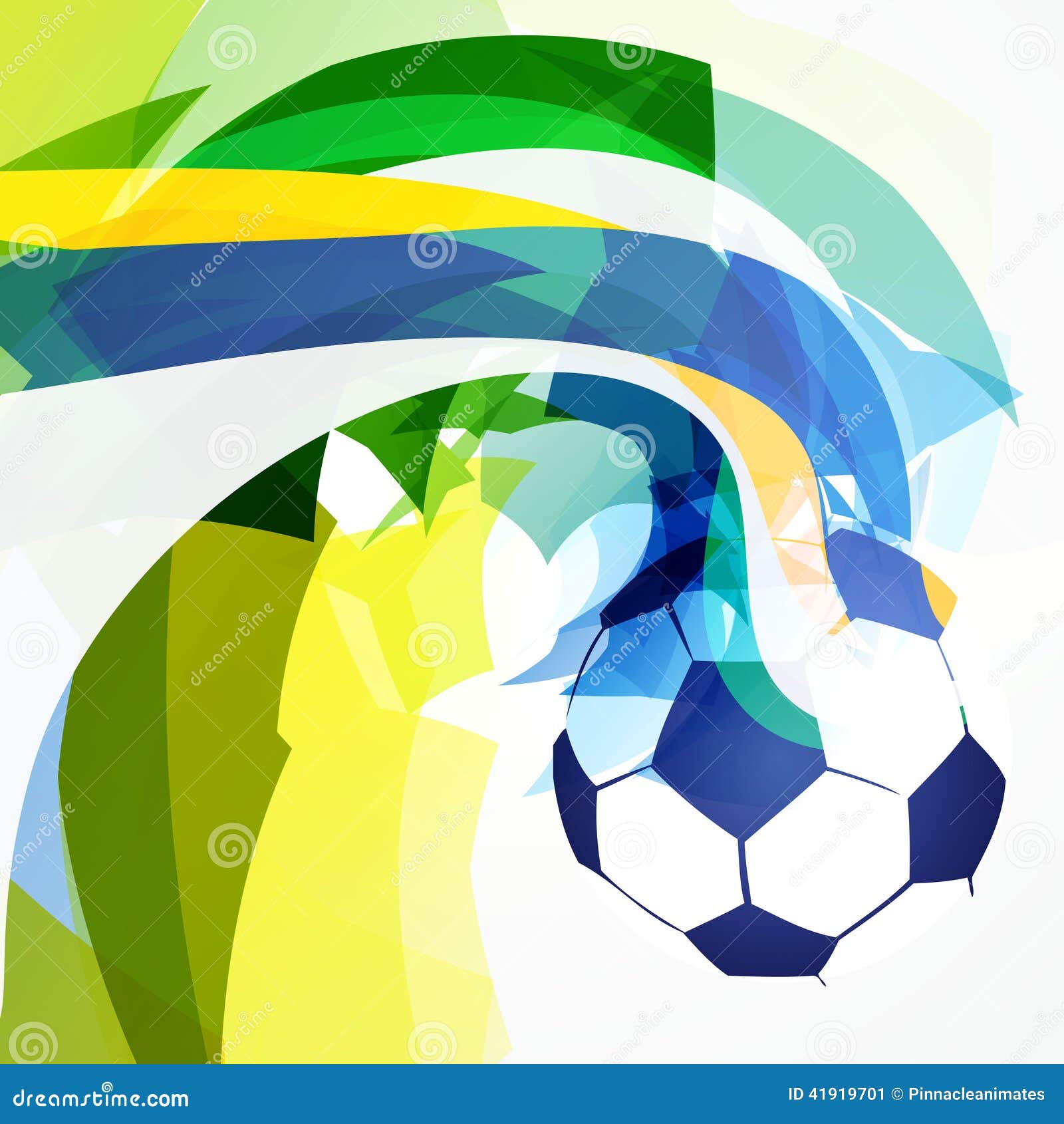 Stylish Abstract Football Design Stock Vector - Illustration of color ...