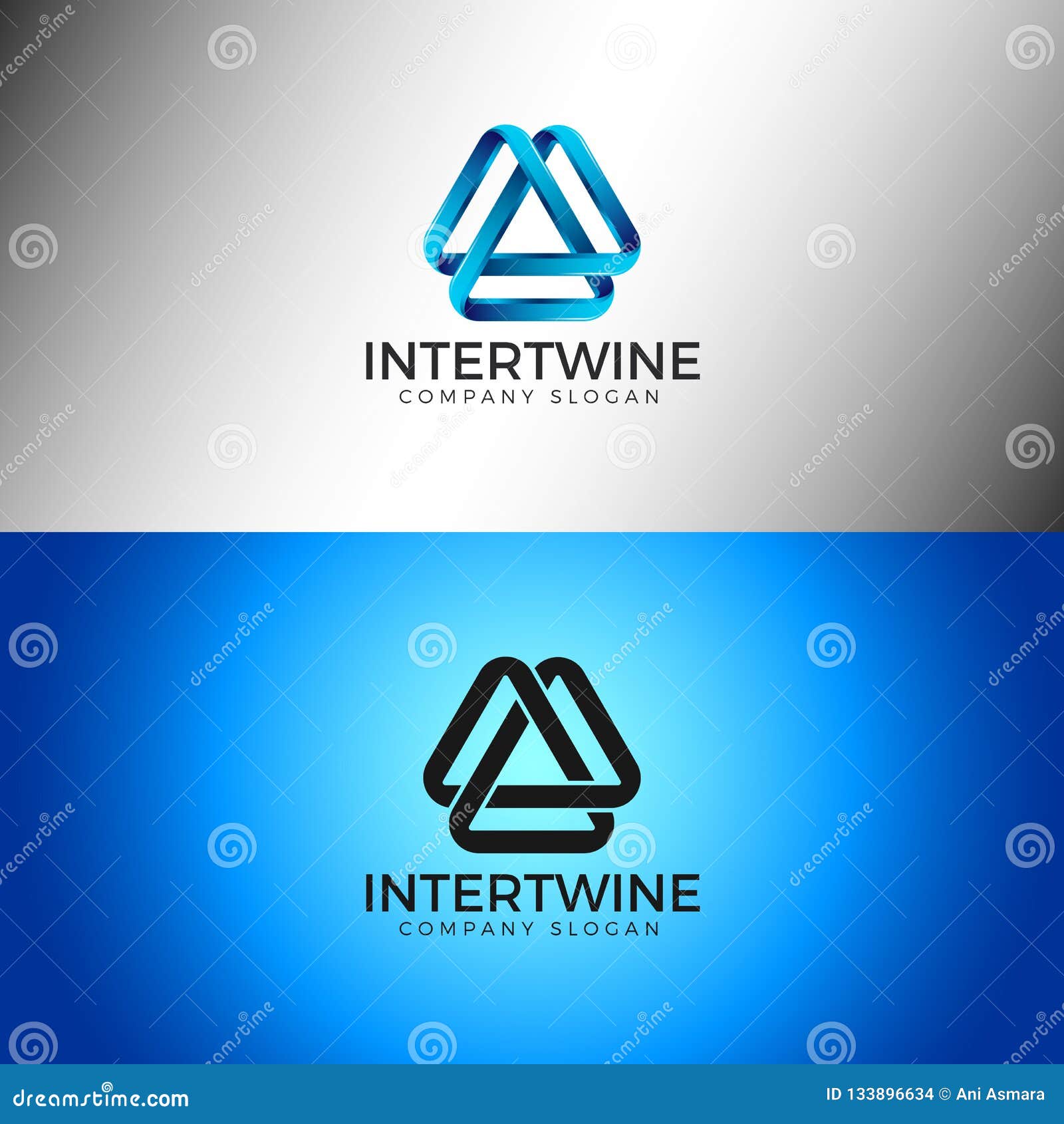 Intertwine - Abstract Infinity Logo Template Stock Vector ...