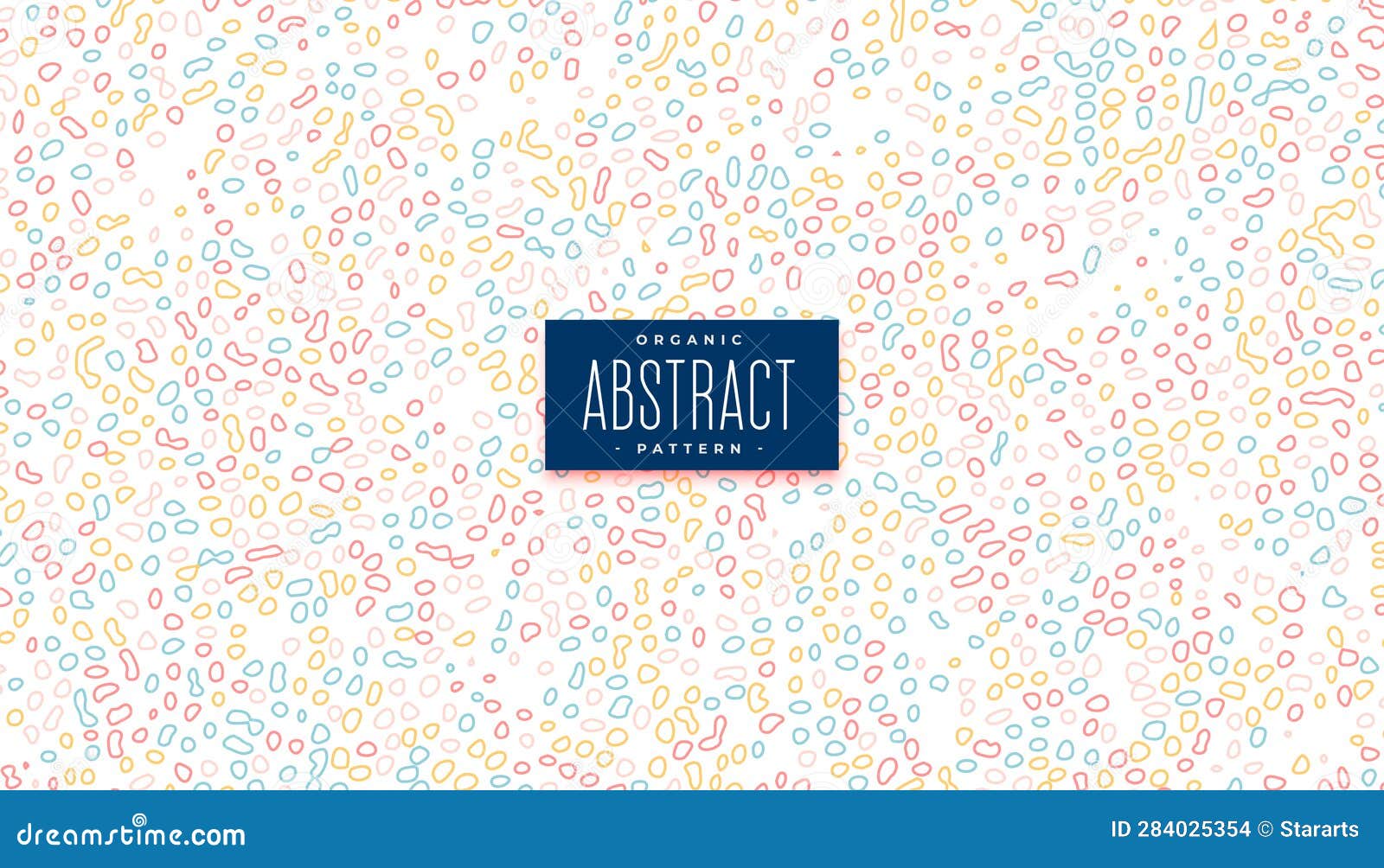 Stylish Abstract Organic Mesh Pattern Banner Design Stock Vector ...
