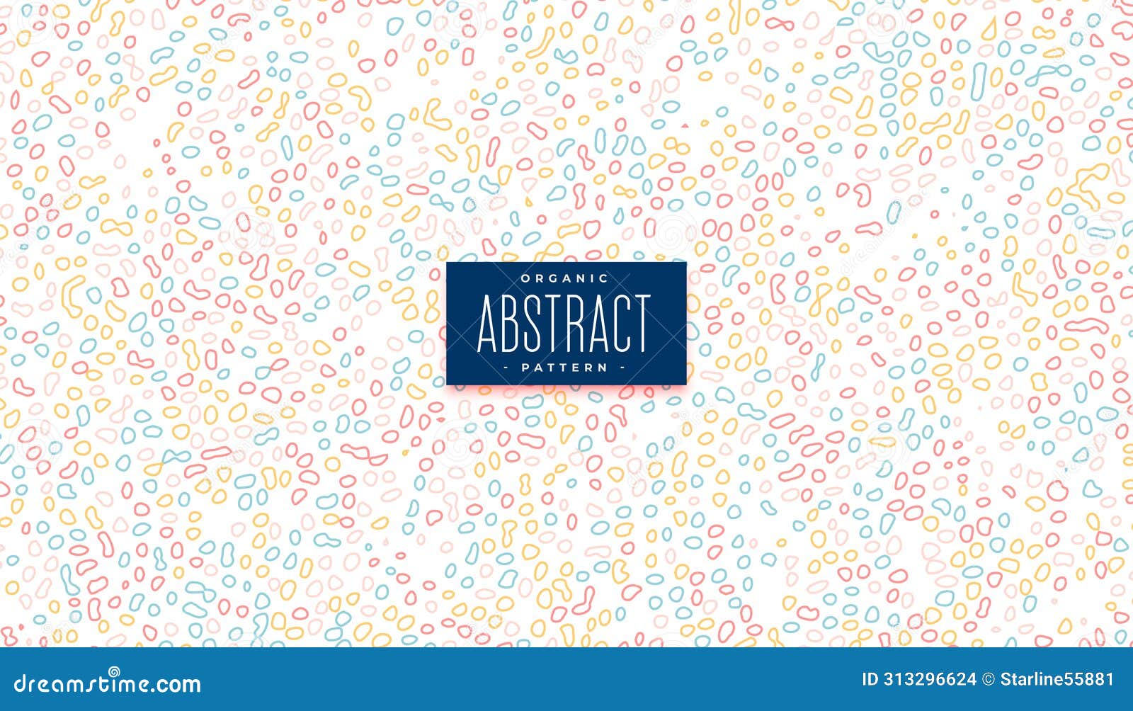Stylish Abstract Organic Mesh Pattern Banner Design Stock Vector ...