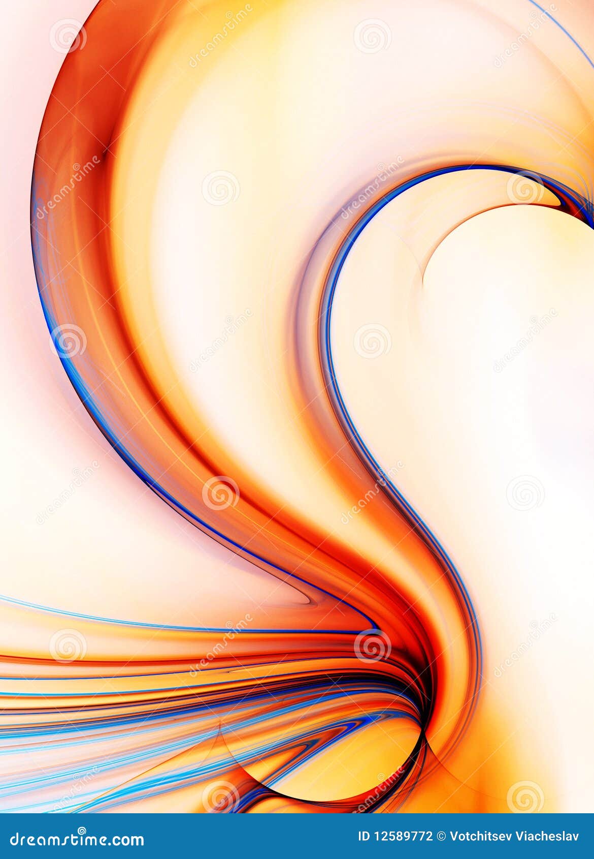 Stylish abstract shape stock illustration. Illustration of orange ...