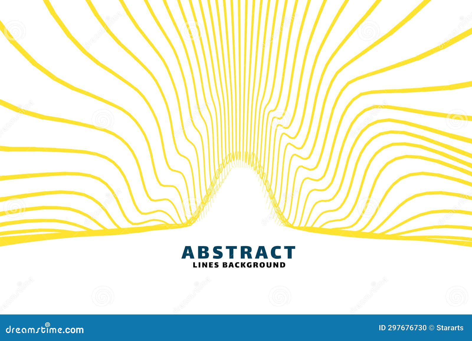 Stylish and Abstract Yellow Outline Stripe Backdrop Design Stock Vector ...