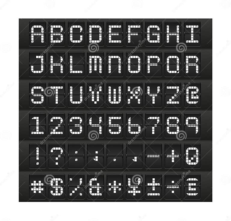 Stylish airport time table stock vector. Illustration of equipment ...